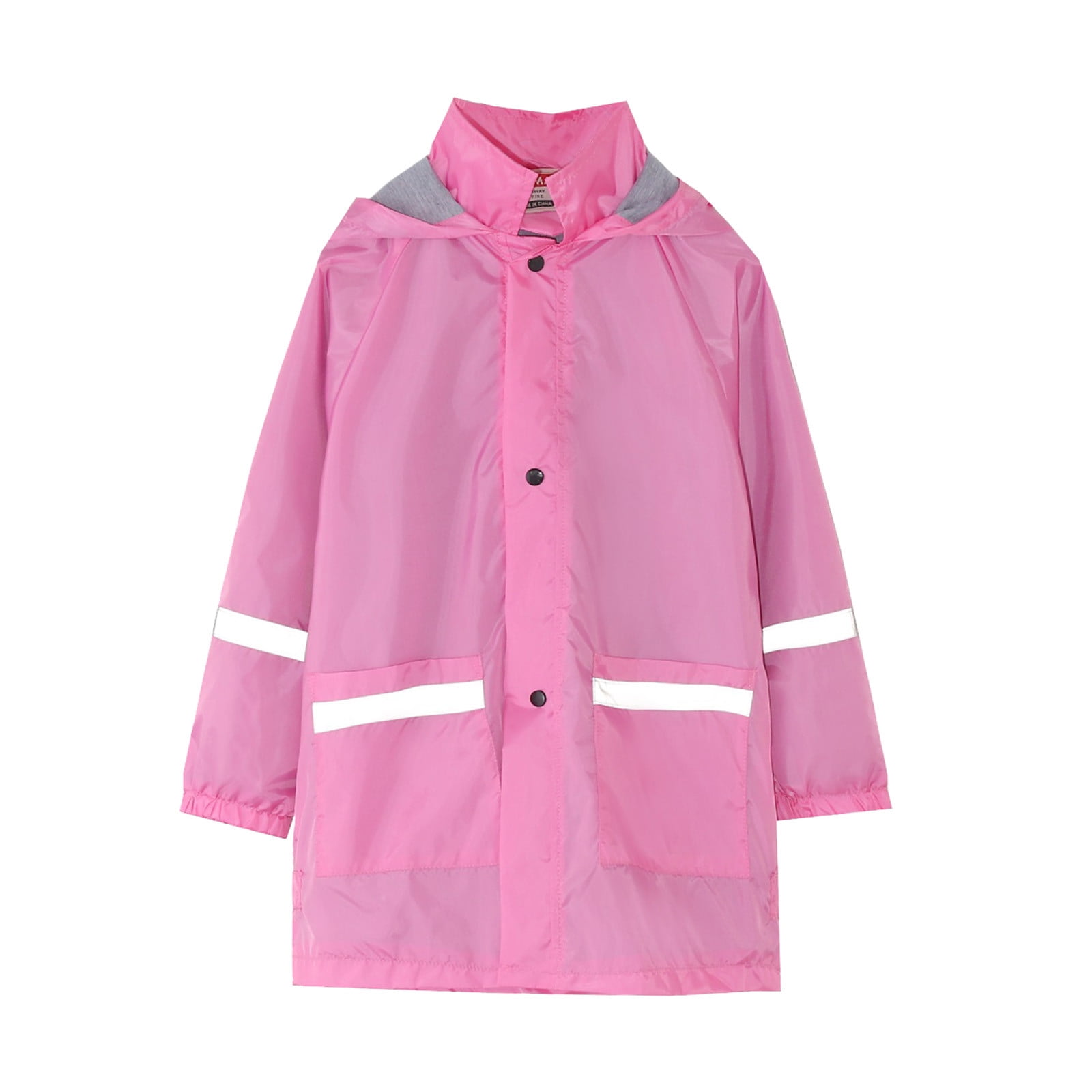 AJIWYH Kids Rain Coat,Boys Girls Button Rain Jacket Hooded,Ponchos for ...