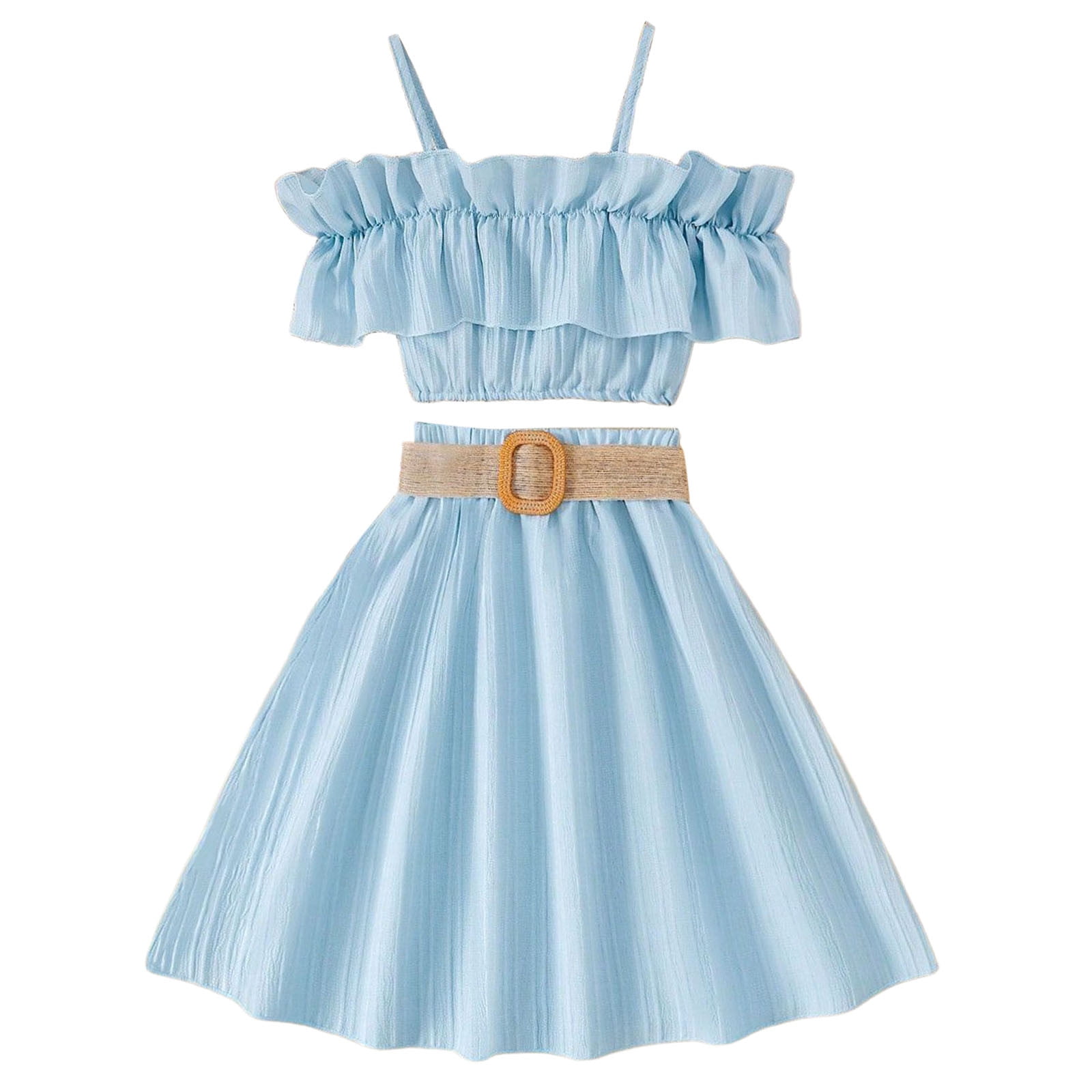 AJIWYH Princess Dress Toddler 3PCS Outfits Toddler Girls Summer ...