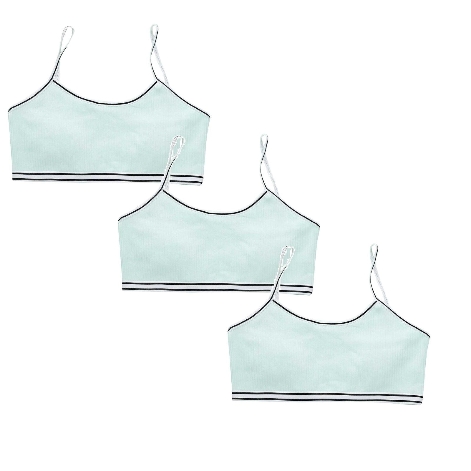 AJIWYH Teen Girls Sport Bra Kids Crop Top Seamless Training Bras Cotton ...