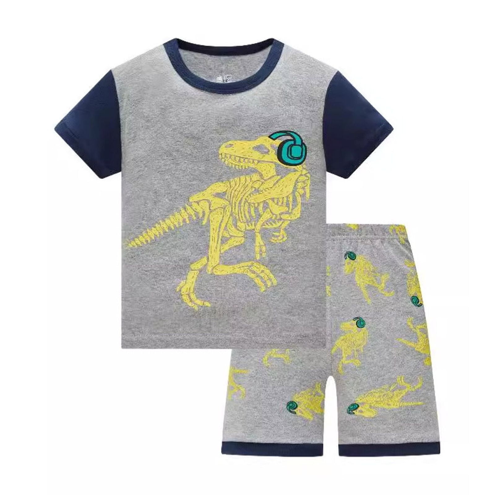 AJIWYH Toddler Baby Boys Pajamas Monster Truck Summer Pjs Sleepwear ...