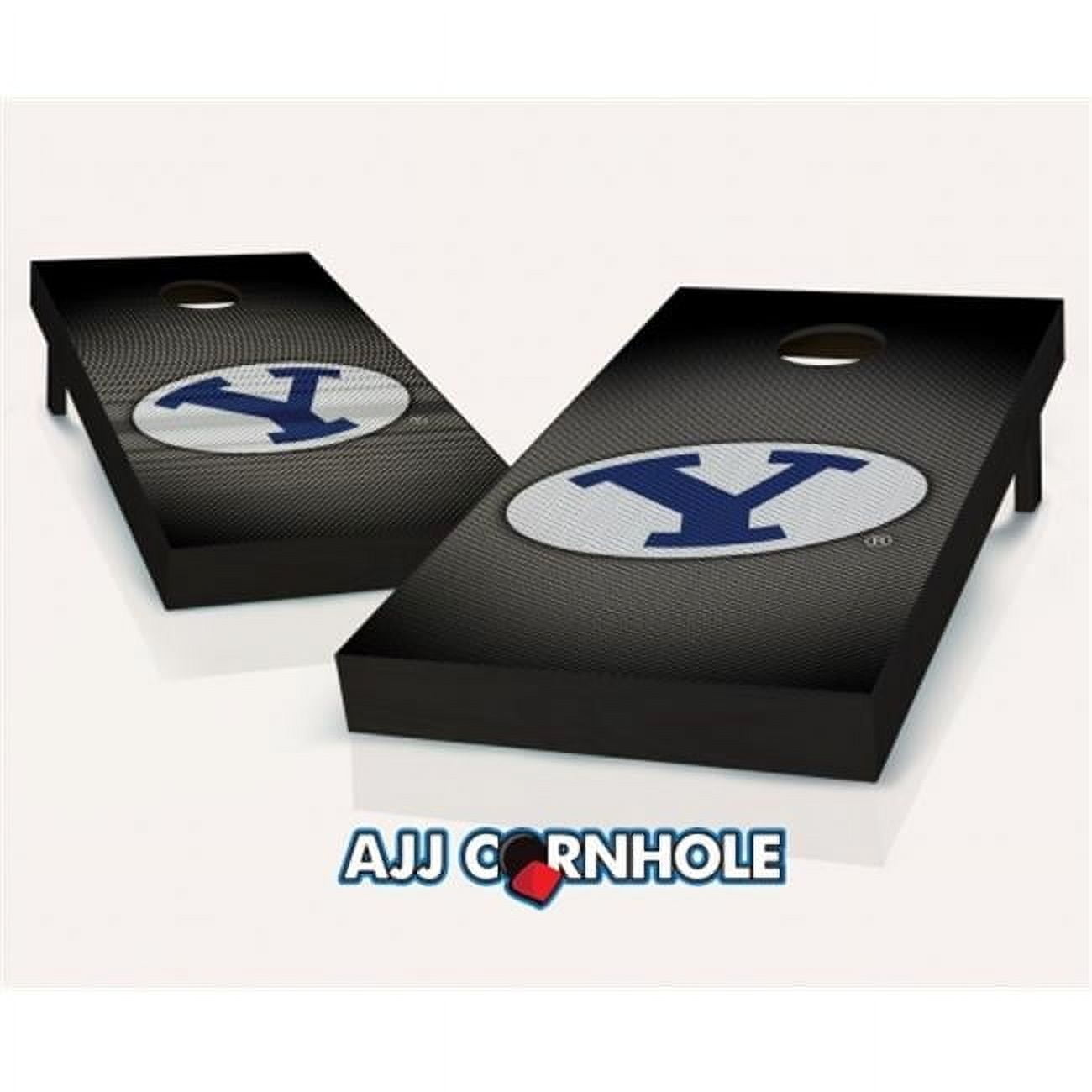 AJJCornhole 110-BYUSlanted BYU Cougars Slanted Theme Cornhole Set with ...