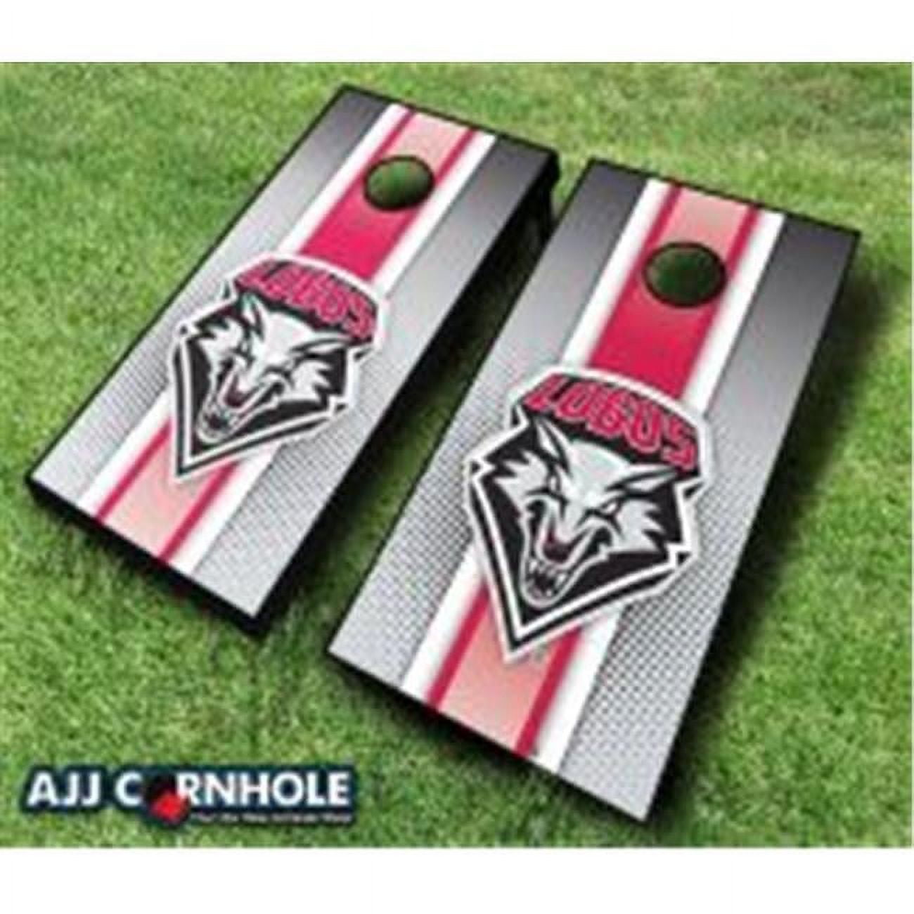 AJJCornhole New Mexico Lobos Striped Theme Cornhole Set with Bags - 8 x ...