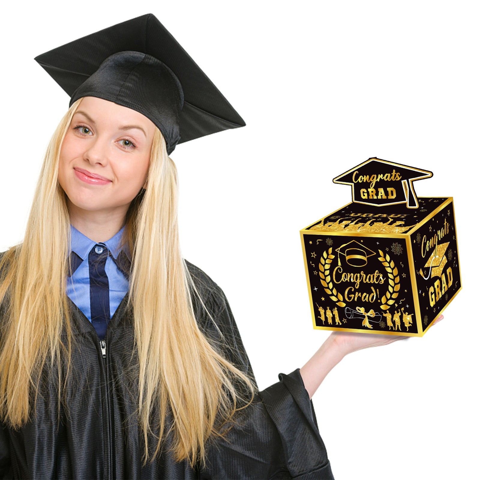 AJKSFHIU 2024 Graduation Money Box for Cash, Surprise Box Explosion ...