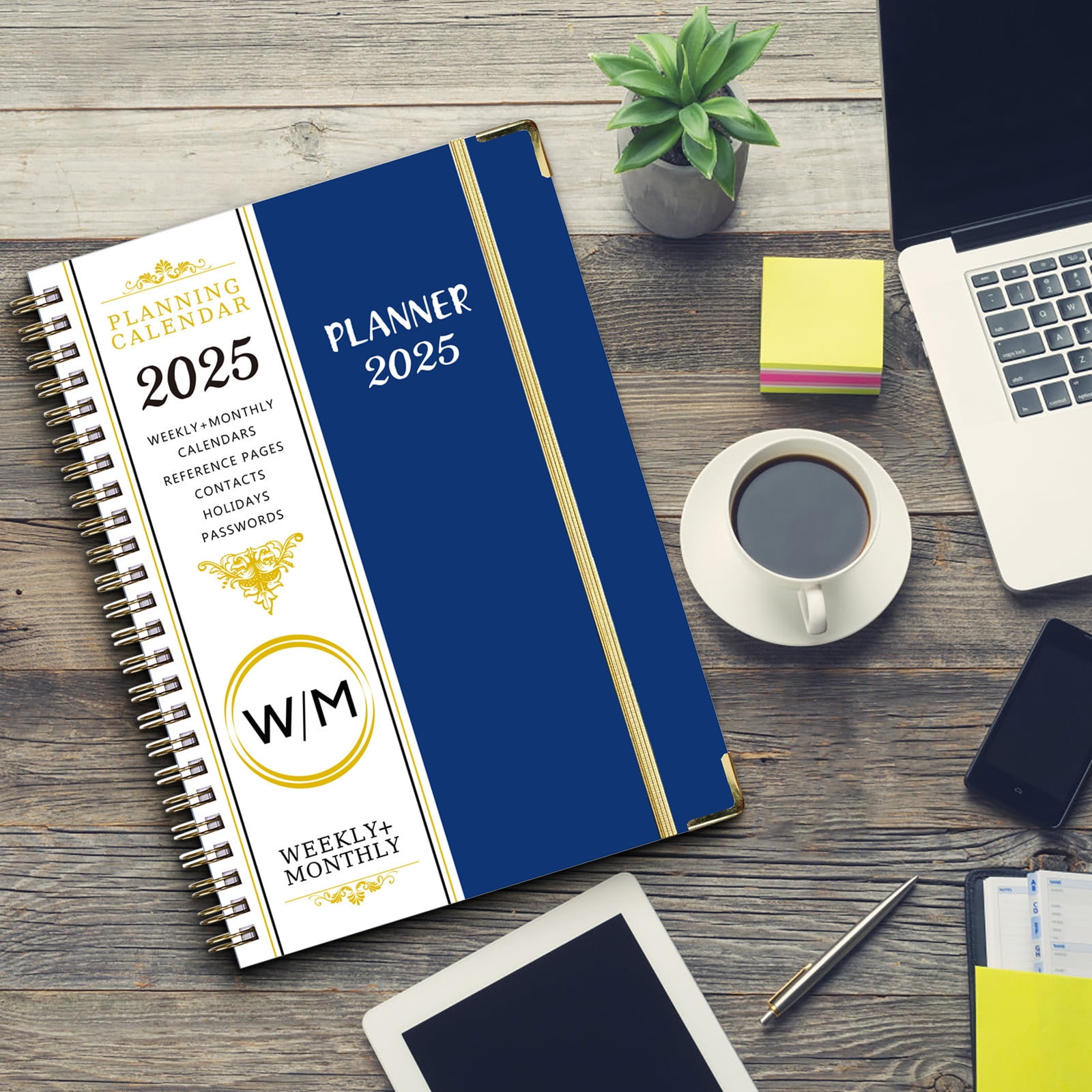 AJKSFHIU 2025 Planner ,A5 Weekly & Monthly Planner Spiral Bound ...