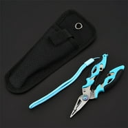 Cuda Micro Scissors, 3", Titanium Bonded Serrated Blades, Blue, Fishing ...