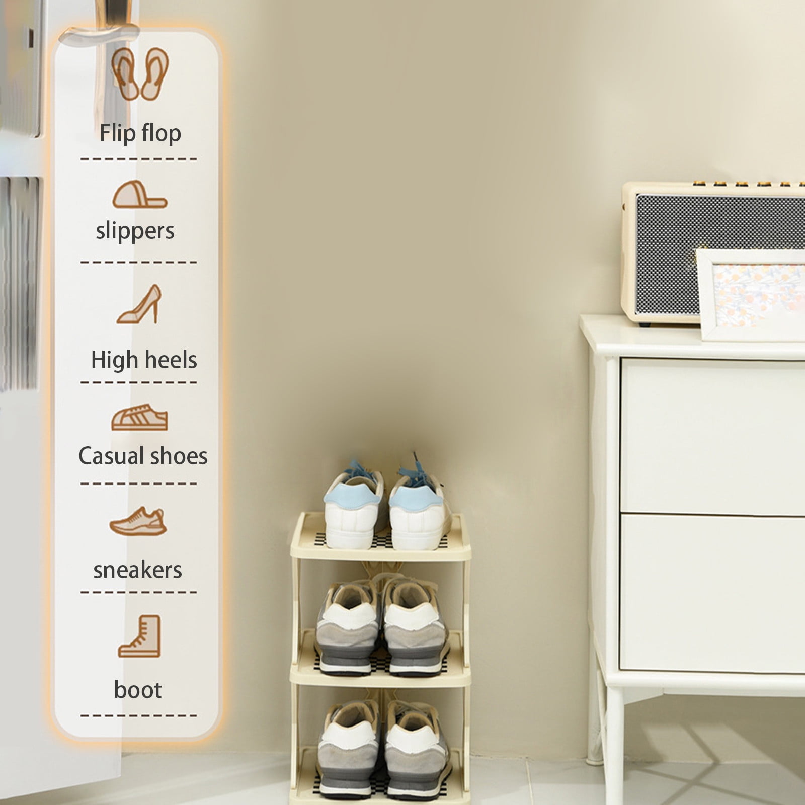 AJKSFHIU Back To School Supplies Sale!Foldable Shoe Rack Shoe ...