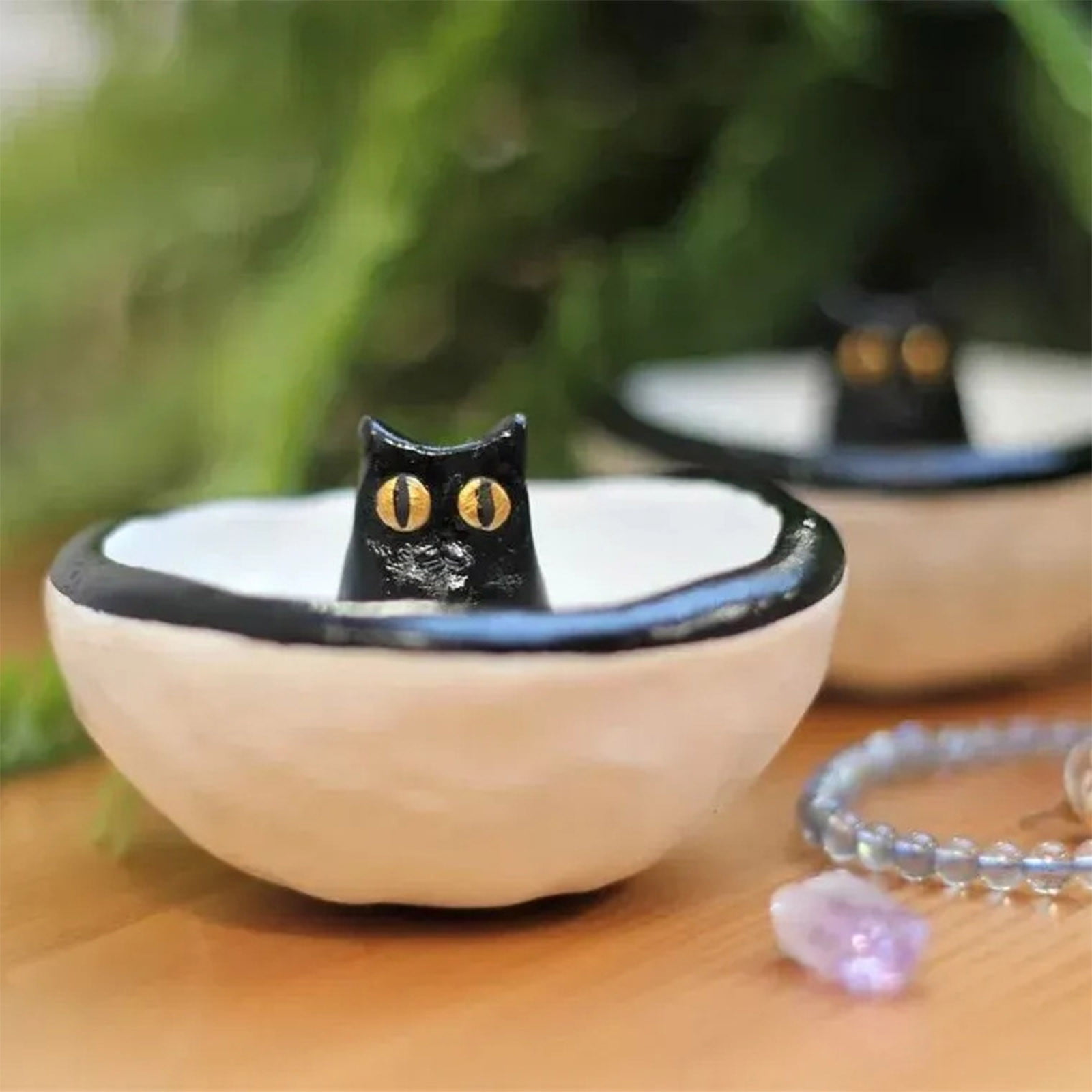 AJKSFHIU Cat Bowl Tray,Key Bowl Decorative Tray Coffee Table Decor ...