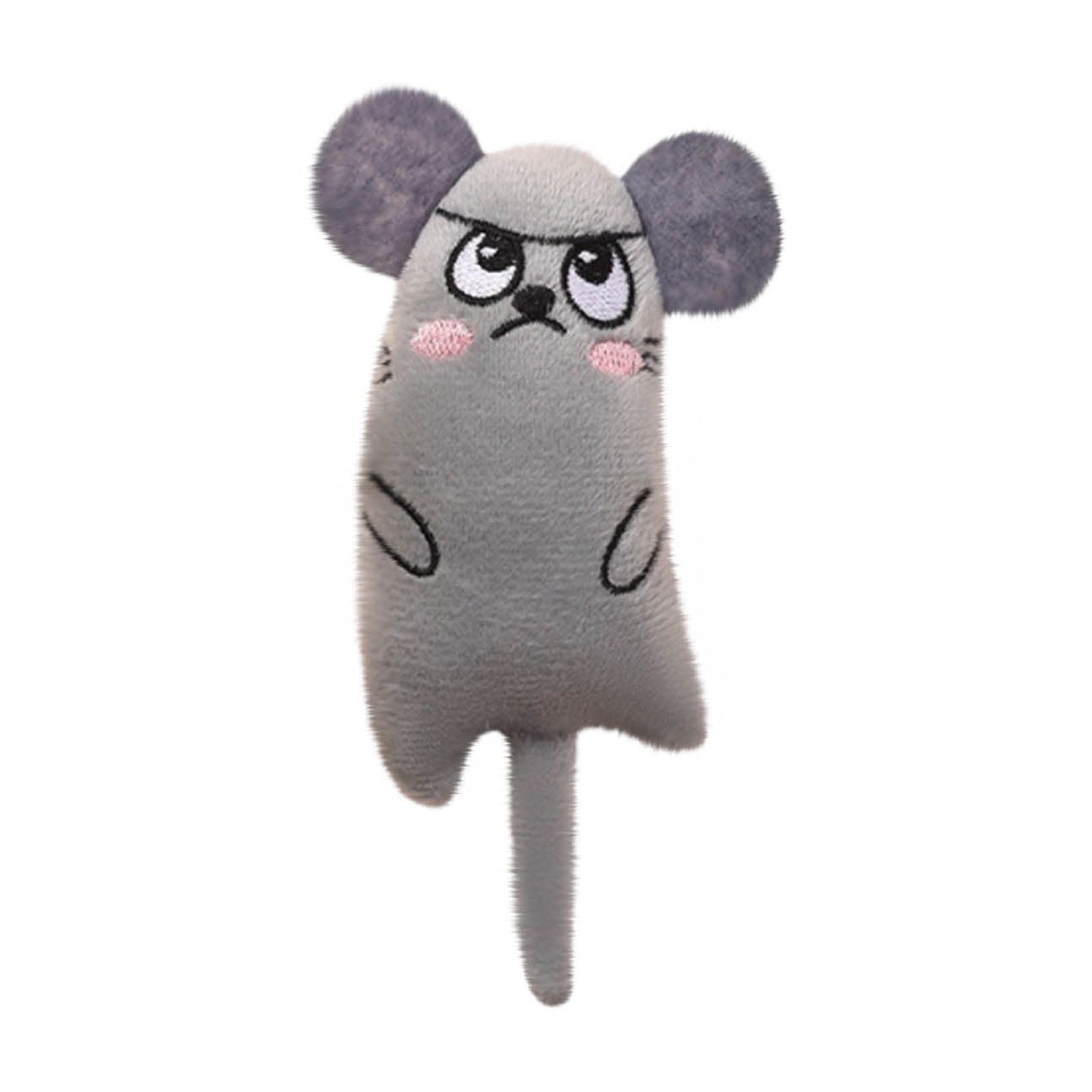 AJKSFHIU Cat Mice Toy,Plush Catnip-Filled Mice Toys for Indoor Cats,Cat ...