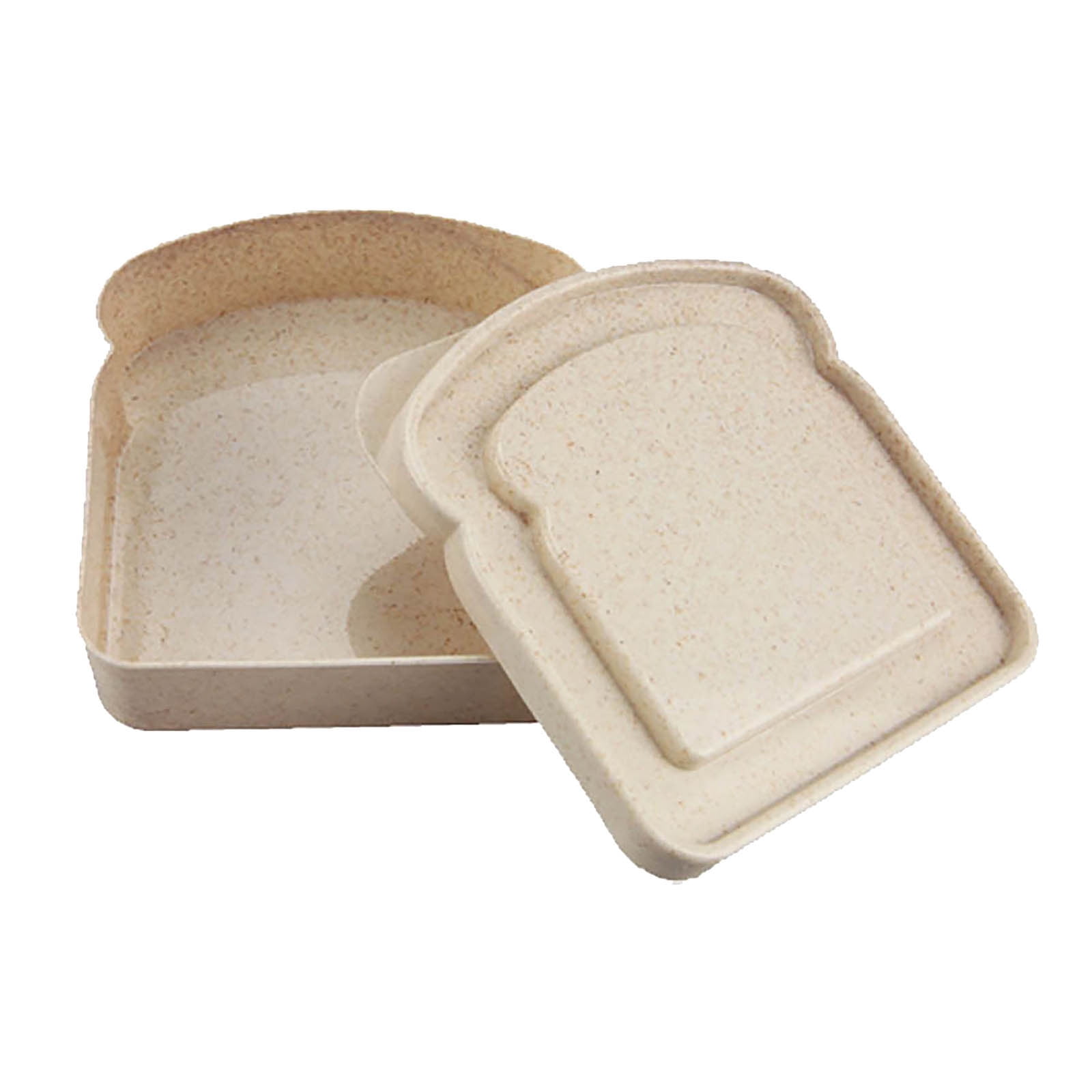 AJKSFHIU Sandwich Containers for Lunch Boxes,Plastic Toast Shape Food ...
