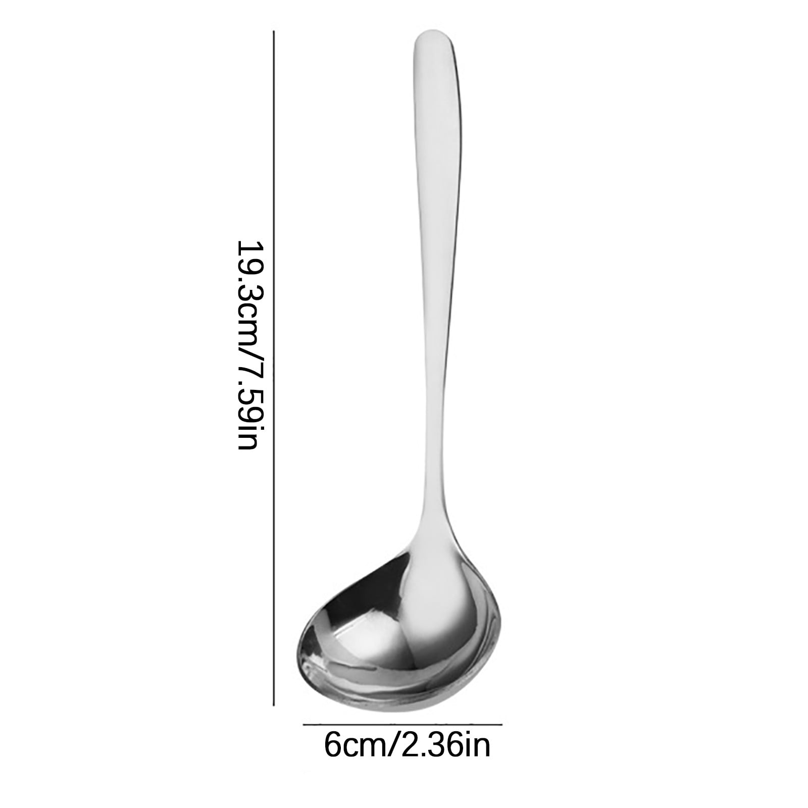 AJKSFHIU Soup Spoon Large Stainless Steel,Long Handle Soup Spoon,Ramen ...