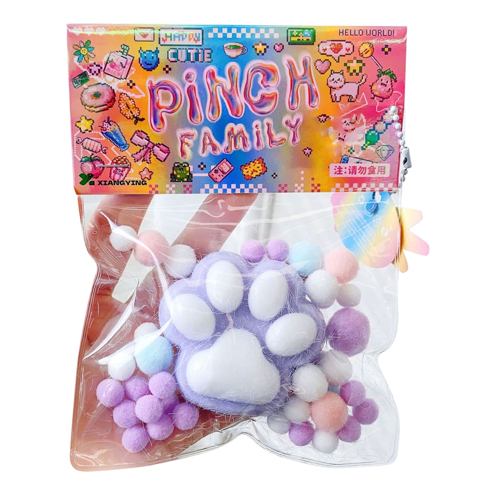 AJKSFHIU Squishy Cat Paw Squeeze Toys, Cute Squishies Pvc Sensory Toys ...