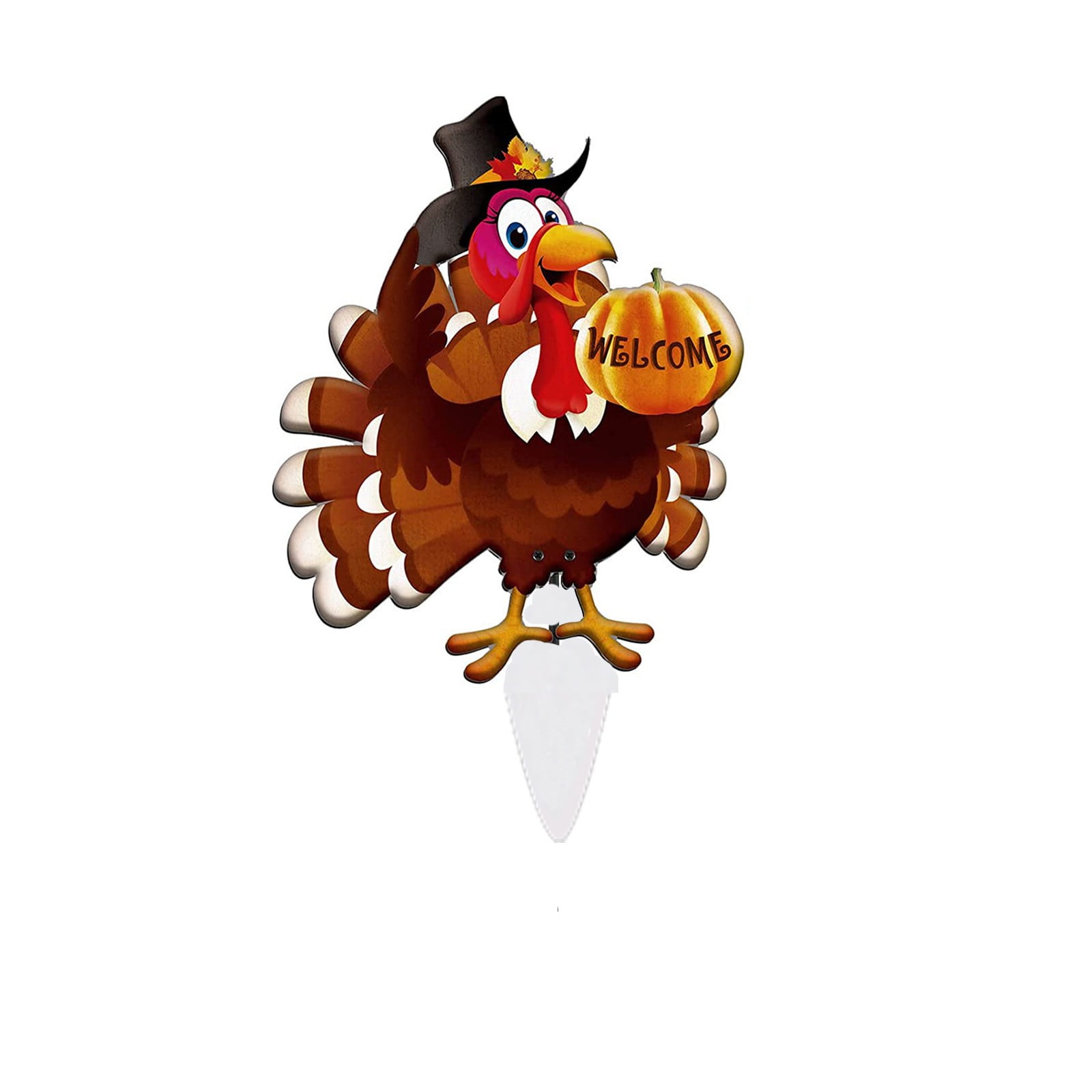 AJKSFHIU Turkey Fall Harvest Outdoor Yard Stakes, Thanksgiving Day ...