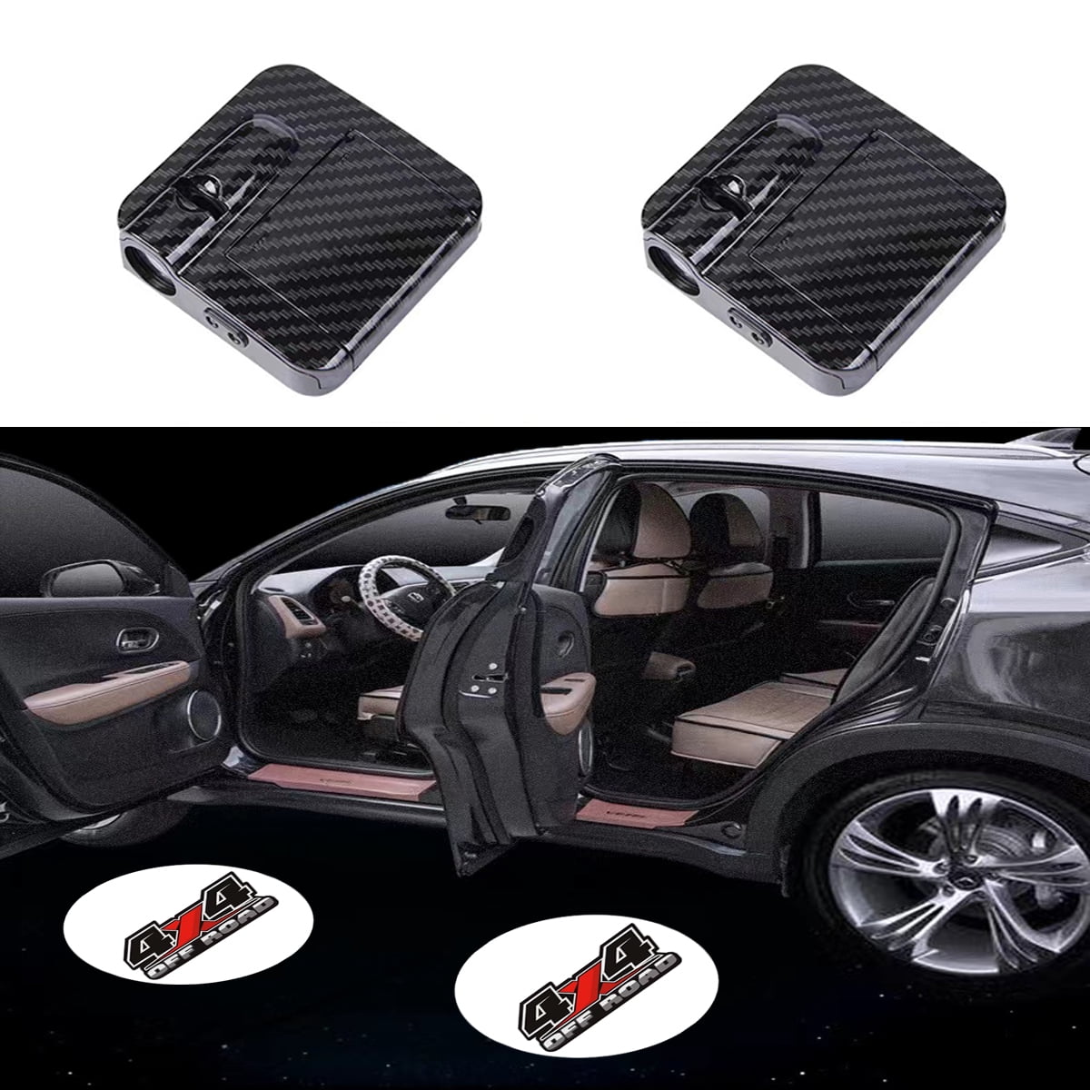 AJLOTMO Car Door Lights Logo Projector 2PCS Car Wireless Door Welcome ...