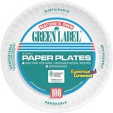 10-pack AJM Green Label Paper Plates Microwave Safe - 10 Pack, 6 ...