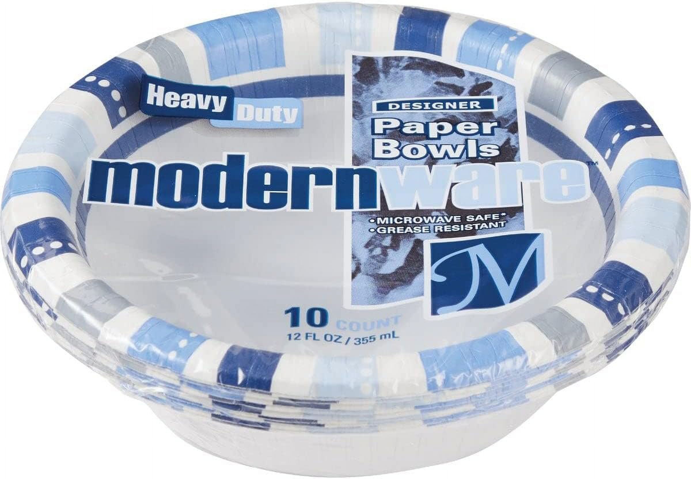 AJM ModernWare 12 Oz. Paper Bowl 10-Count - 1 Each - Walmart.com