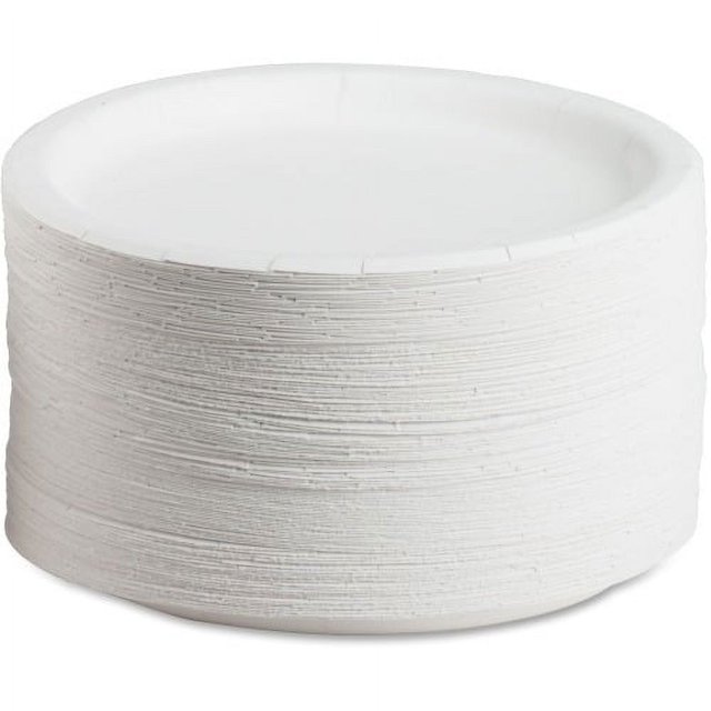 AJM Packaging Coated Paper Plates 125 / Pack - 9" Diameter Plate ...