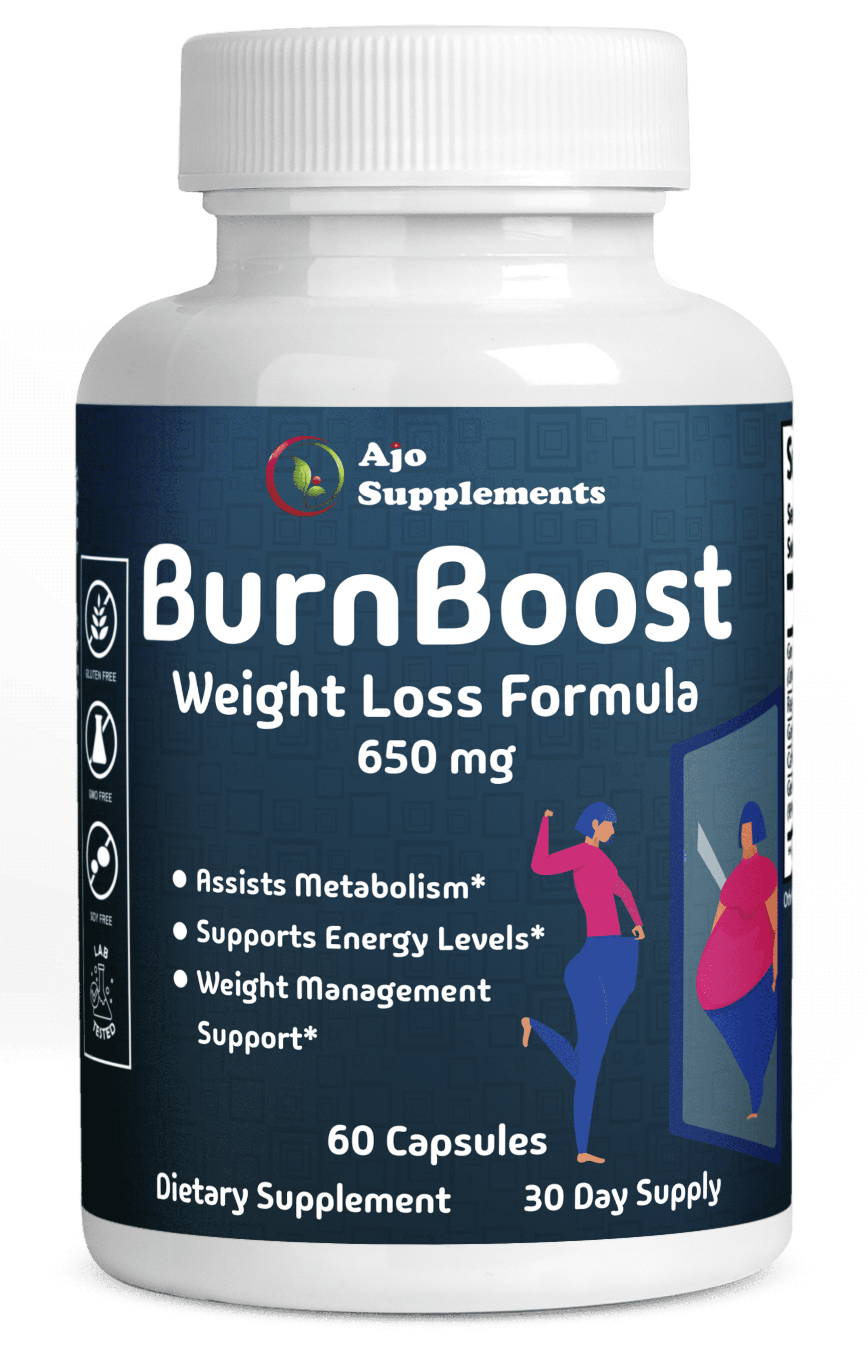 BurnBoost Weight Loss Pills, 60ct Appetite Suppressant Fat Burner for Women & Men - Belly Fat ...