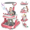 YYW 6-in-1 Baby Walker, Foldable Push Walker with Musical Activity ...