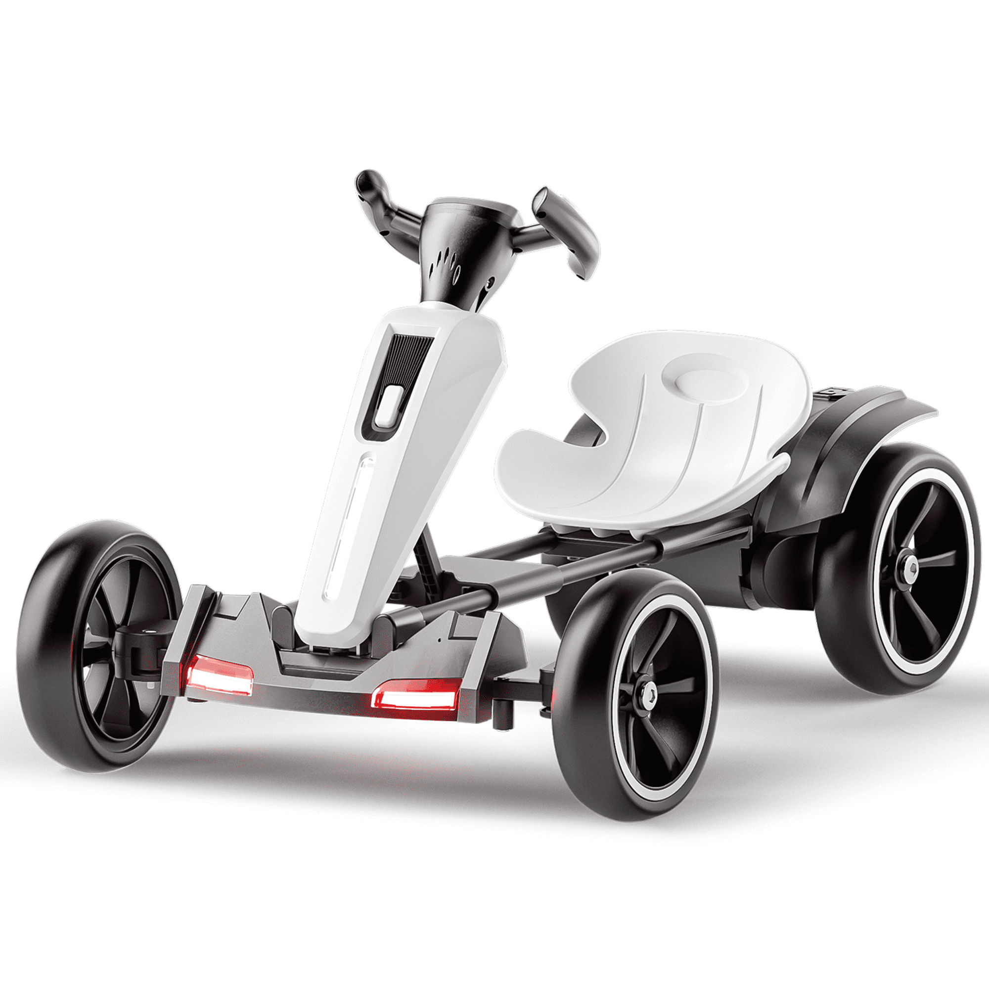 AJOOSOS 12V Metal Go Karts for Kids 3-6 Years Powered Ride-On with 400W ...