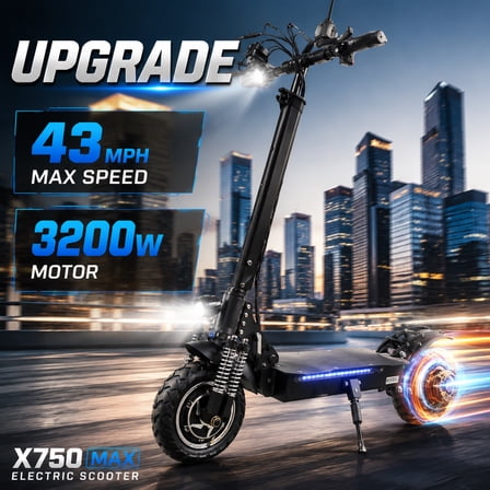 HLOIE Electric Scooter for Adults Peak 5600W Dual Motor Up to 50MPH, 45 ...