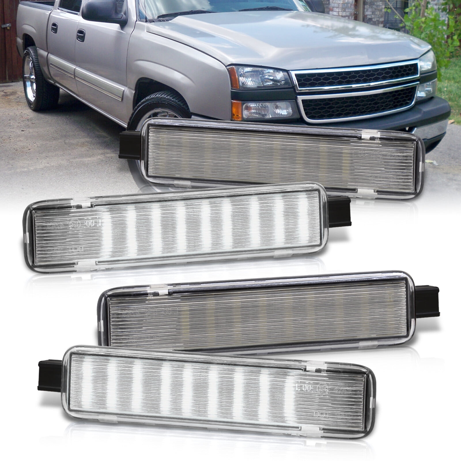 AJP Distributors 4PCS LED Door Panel Courtesy Lights Lamps Compatible ...
