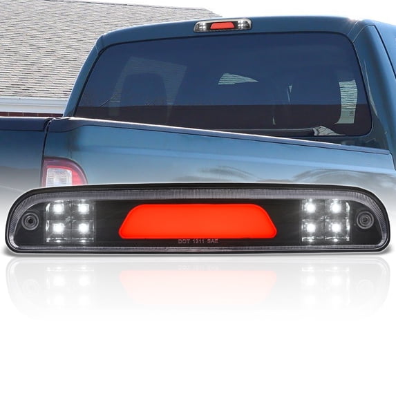 AJP Distributors Black Clear Lens LED 3RD Third Brake Light Rear Roof ...