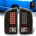 AJP Distributors Black Housing Clear Lens LED Brake Tail Lights Rear ...