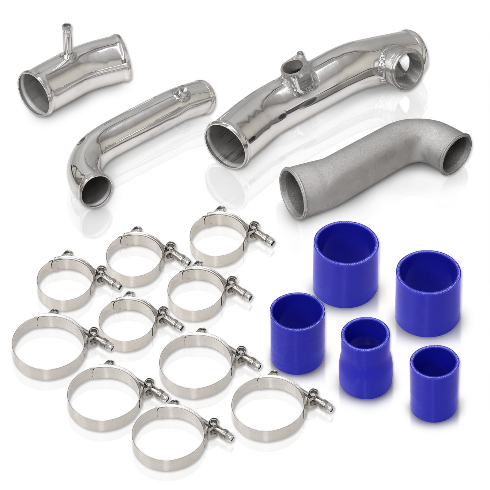 AJP Distributors Bolt On Aluminum Turbo Intercooler Piping Kit Clamps ...