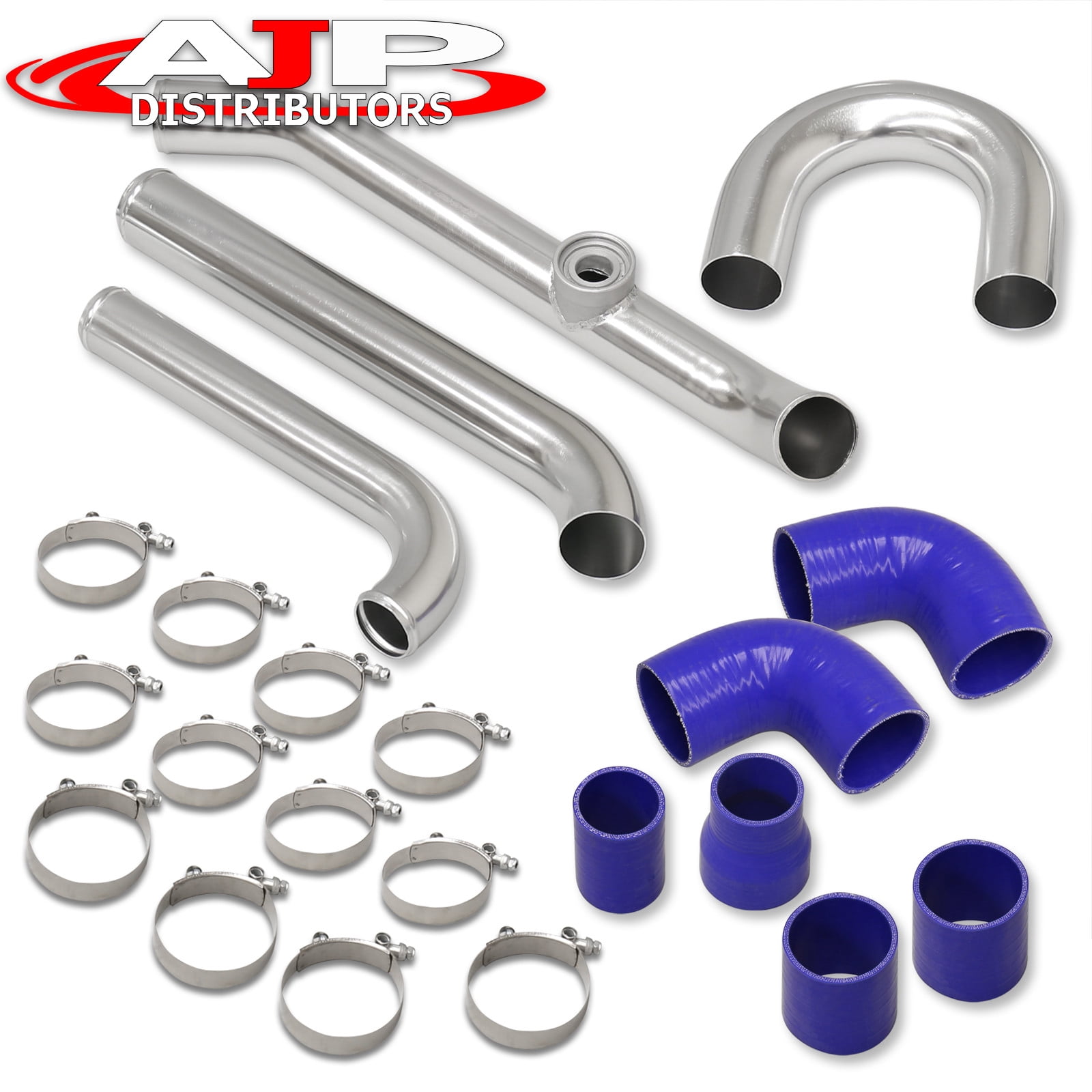AJP Distributors Bolt On Aluminum Turbo Intercooler Piping Kit w ...