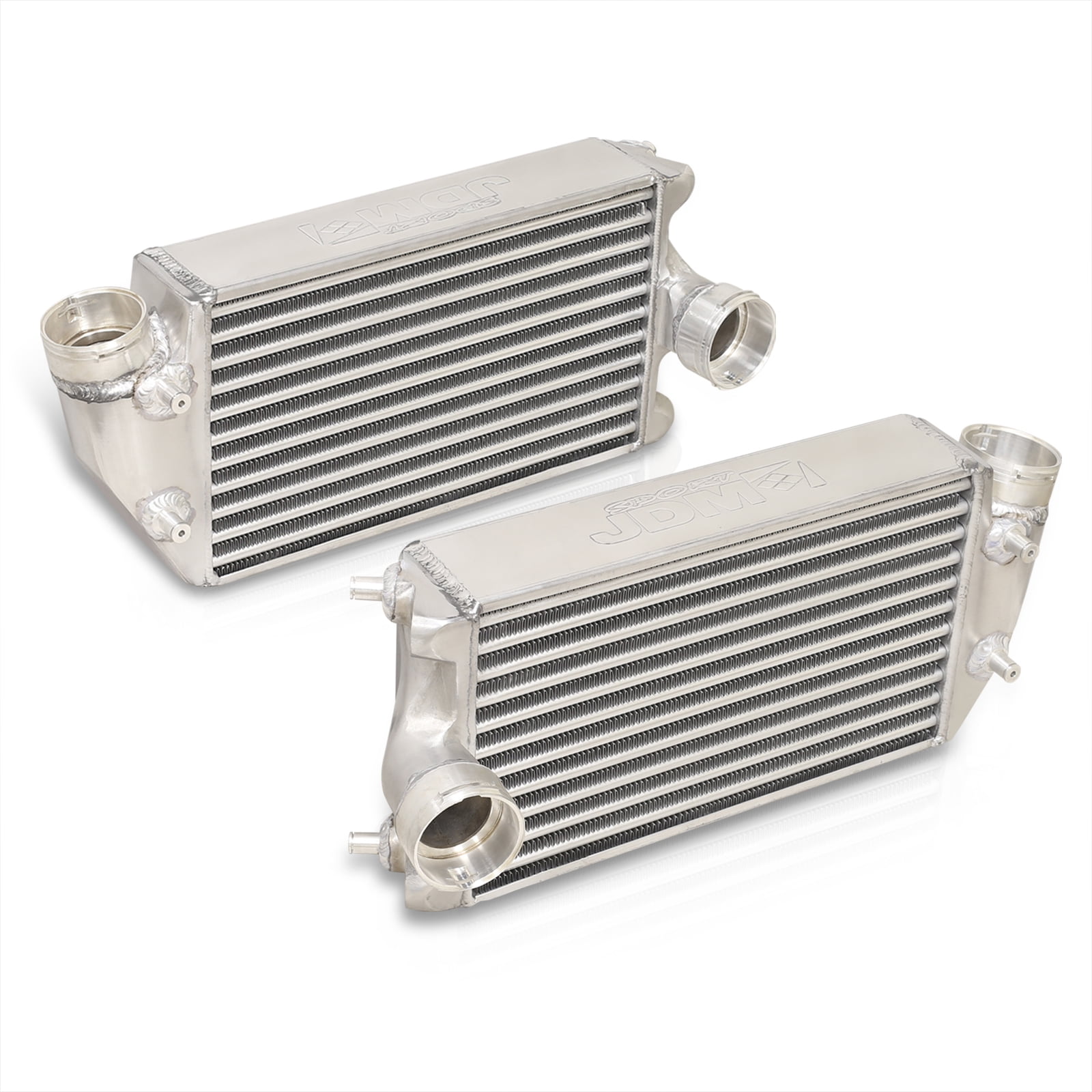 AJP Distributors Direct Bolt On Aluminum Dual Side Mount Intercooler SMIC Compatible/Replacement ...
