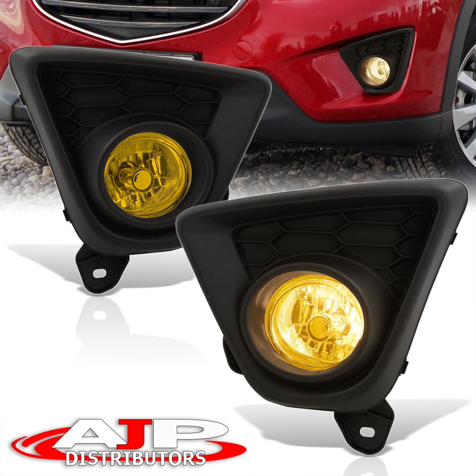 AJP Distributors Front Bumper Yellow Lens Fog Lights Driving Lamps ...