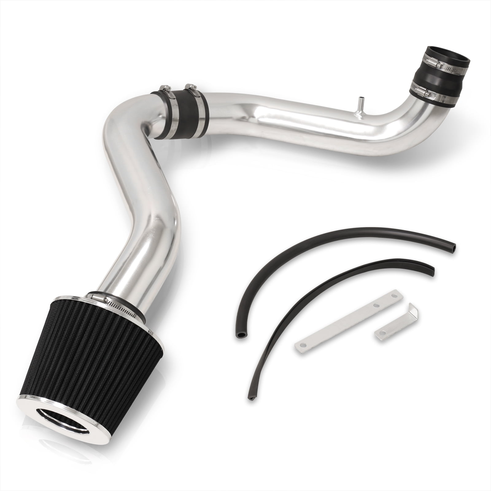 AJP Distributors JDM Chrome Cold Air Intake CAI Induction Pipe System ...