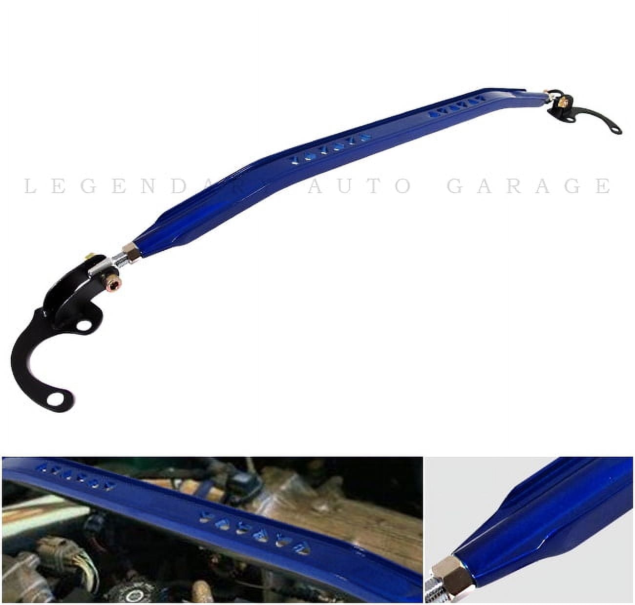 AJP Distributors JDM Sport Front Upper Blue Aluminum Strut Tower Brace ...