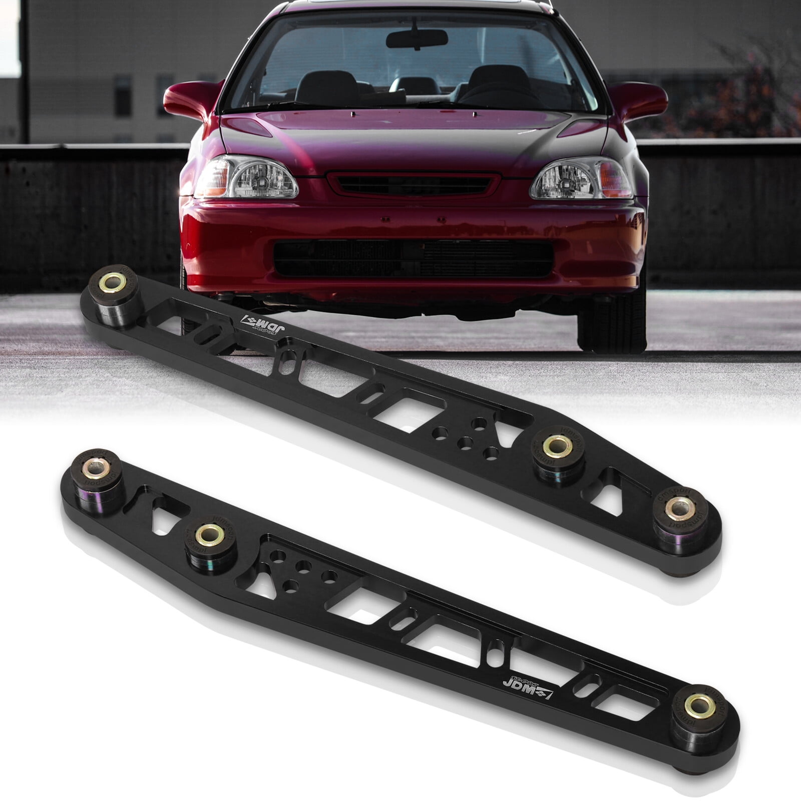 AJP Distributors JDM Sport Rear Lower Suspension Black Aluminum Cross ...