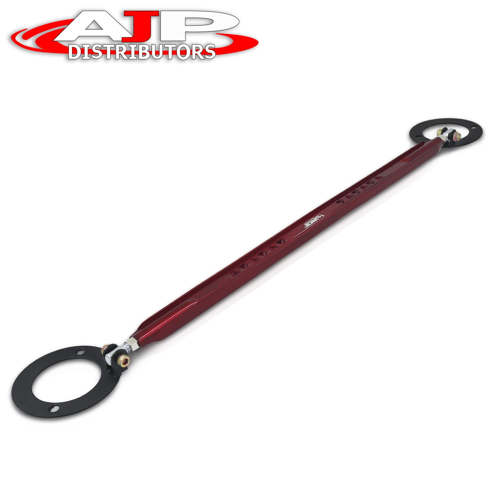 AJP Distributors JDM Sport Rear Upper Red Aluminum Strut Tower Brace ...
