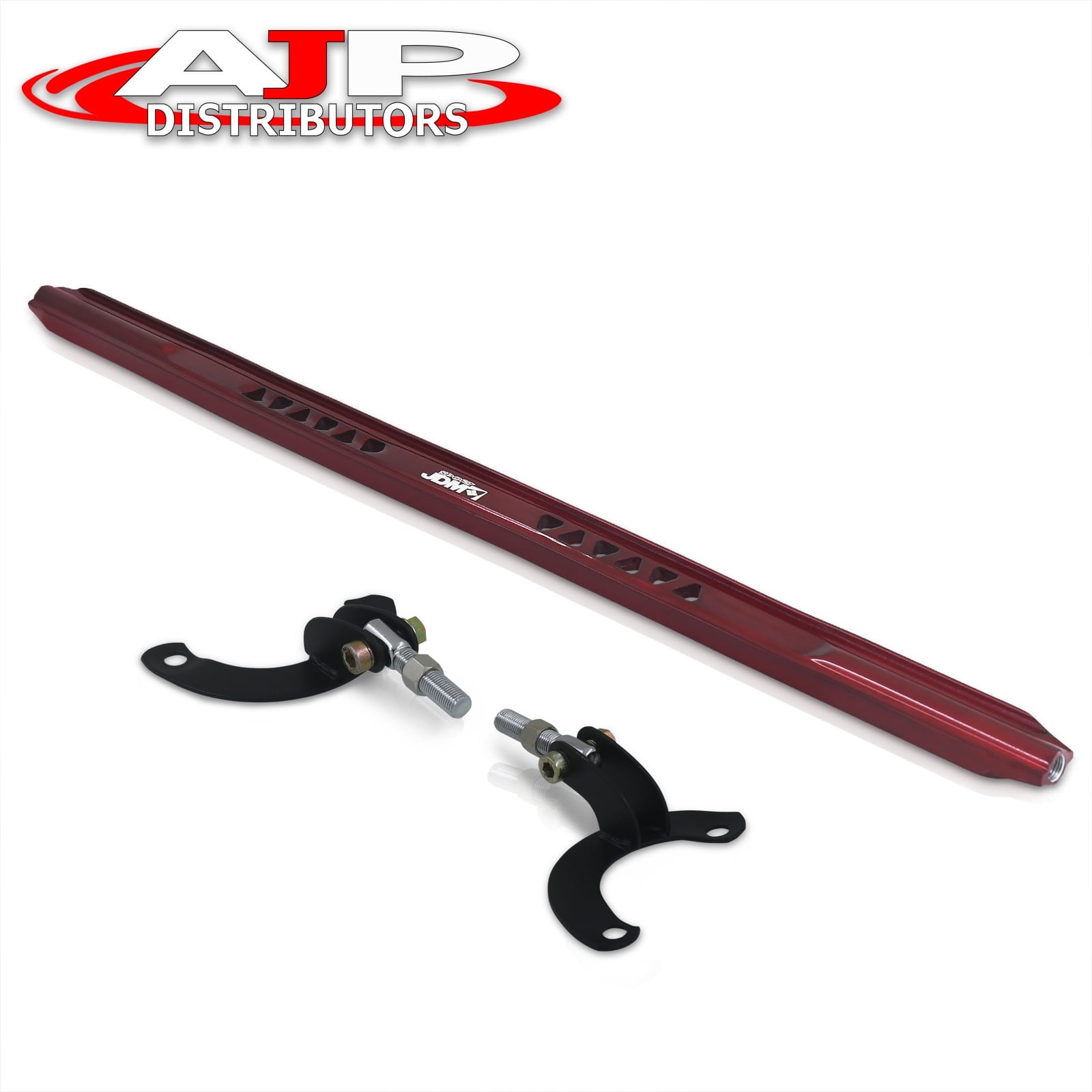 AJP Distributors JDM Sport Rear Upper Red Aluminum Strut Tower Brace ...