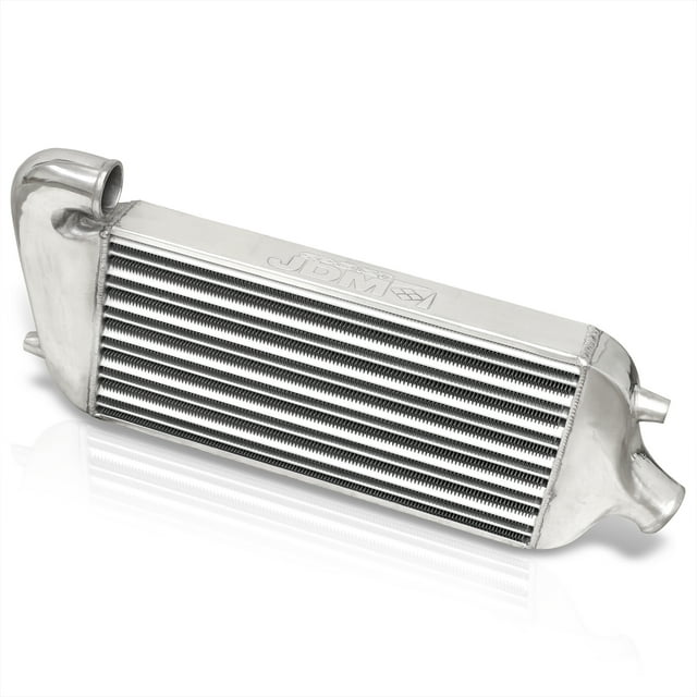 AJP Distributors JDM Tube Fin Turbo Turbocharge Front Mount Intercooler FMIC Aluminum Compatible ...
