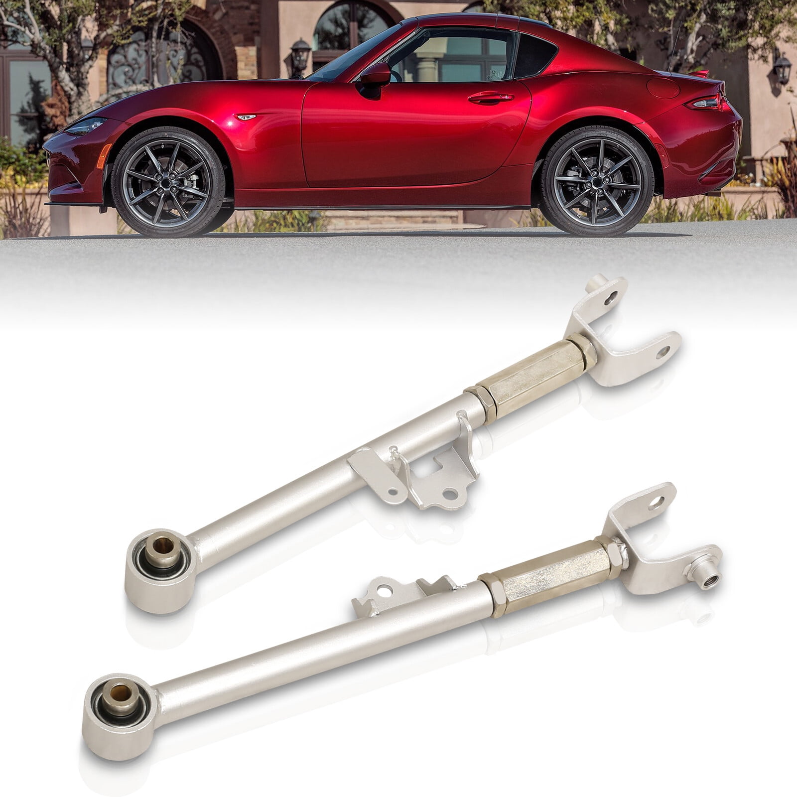 AJP Distributors Rear Lower Suspension Adjustable Toe Control Arms Rod ...