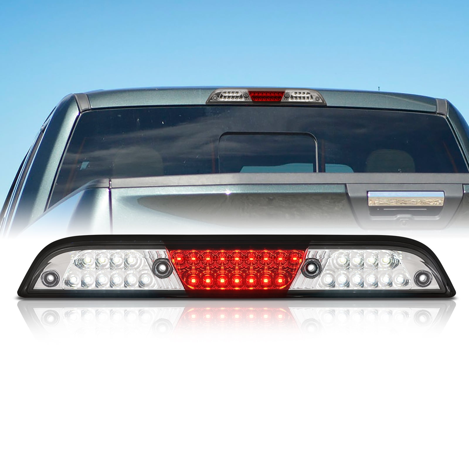 AJP Distributors Red LED Third 3RD Brake Light Cargo Roof Center High ...