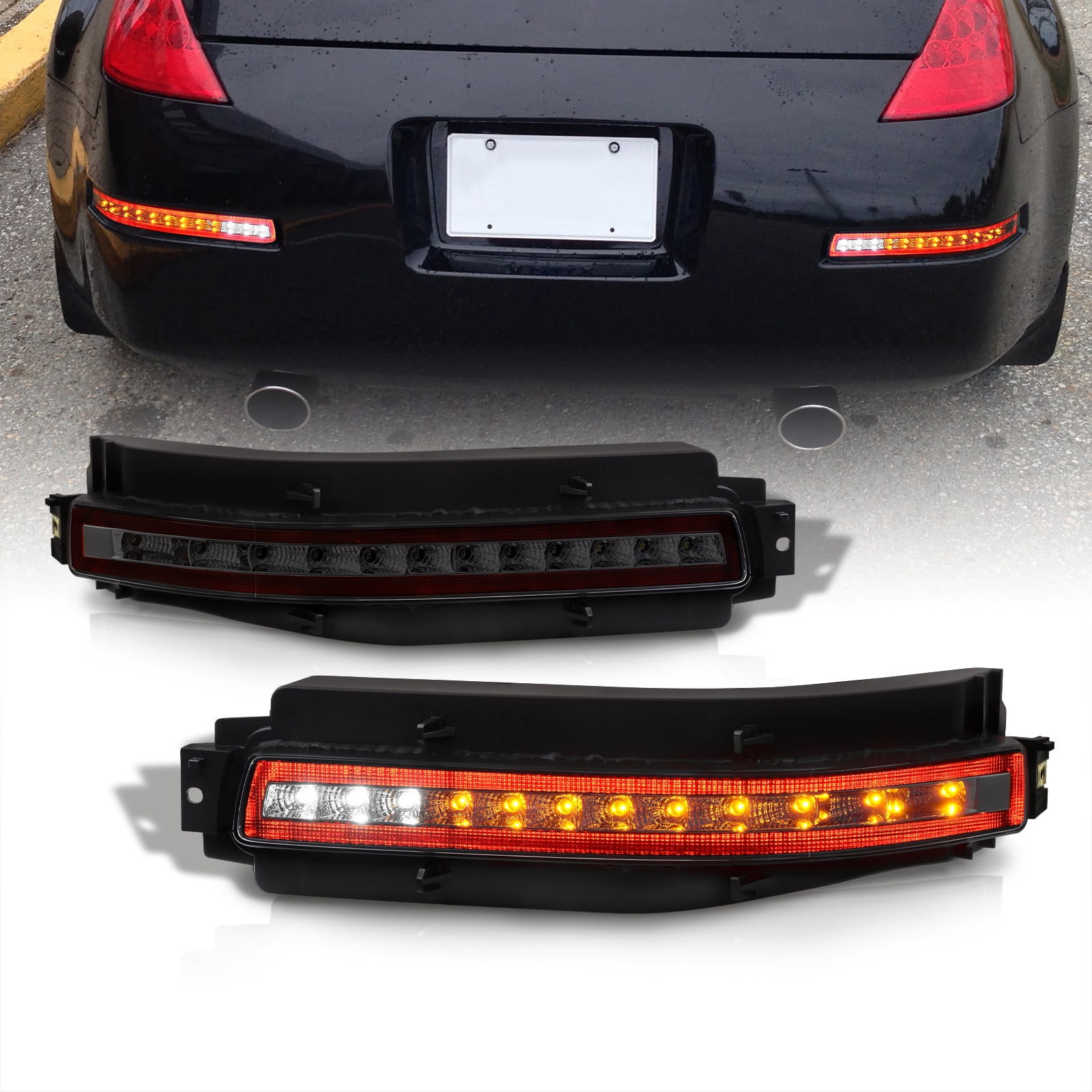 AJP Distributors Smoked All-in-One Sequential LED Rear Brake Reverse ...