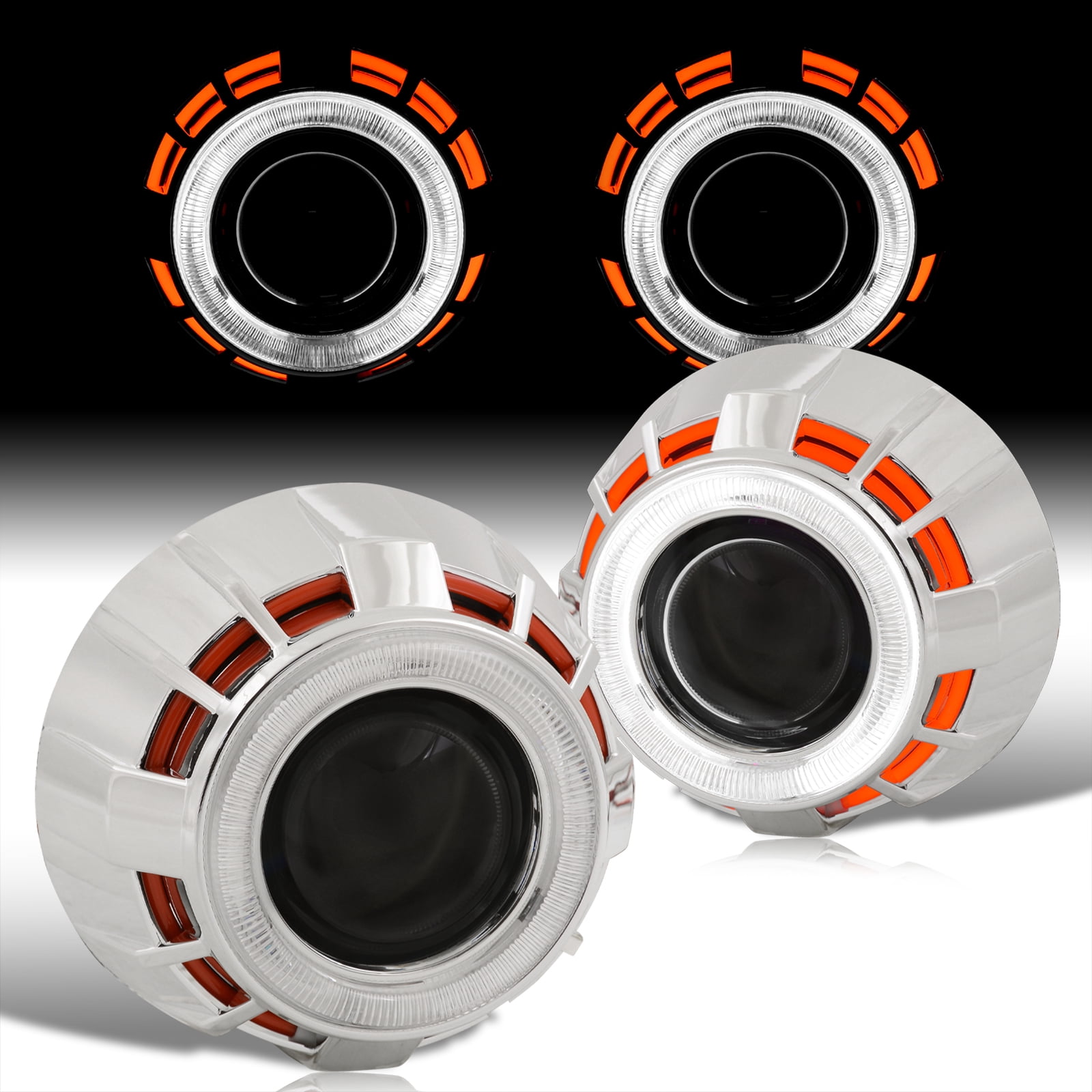 AJP Distributors Universal 2.5" Round Projector Bi-Xenon Headlights ...