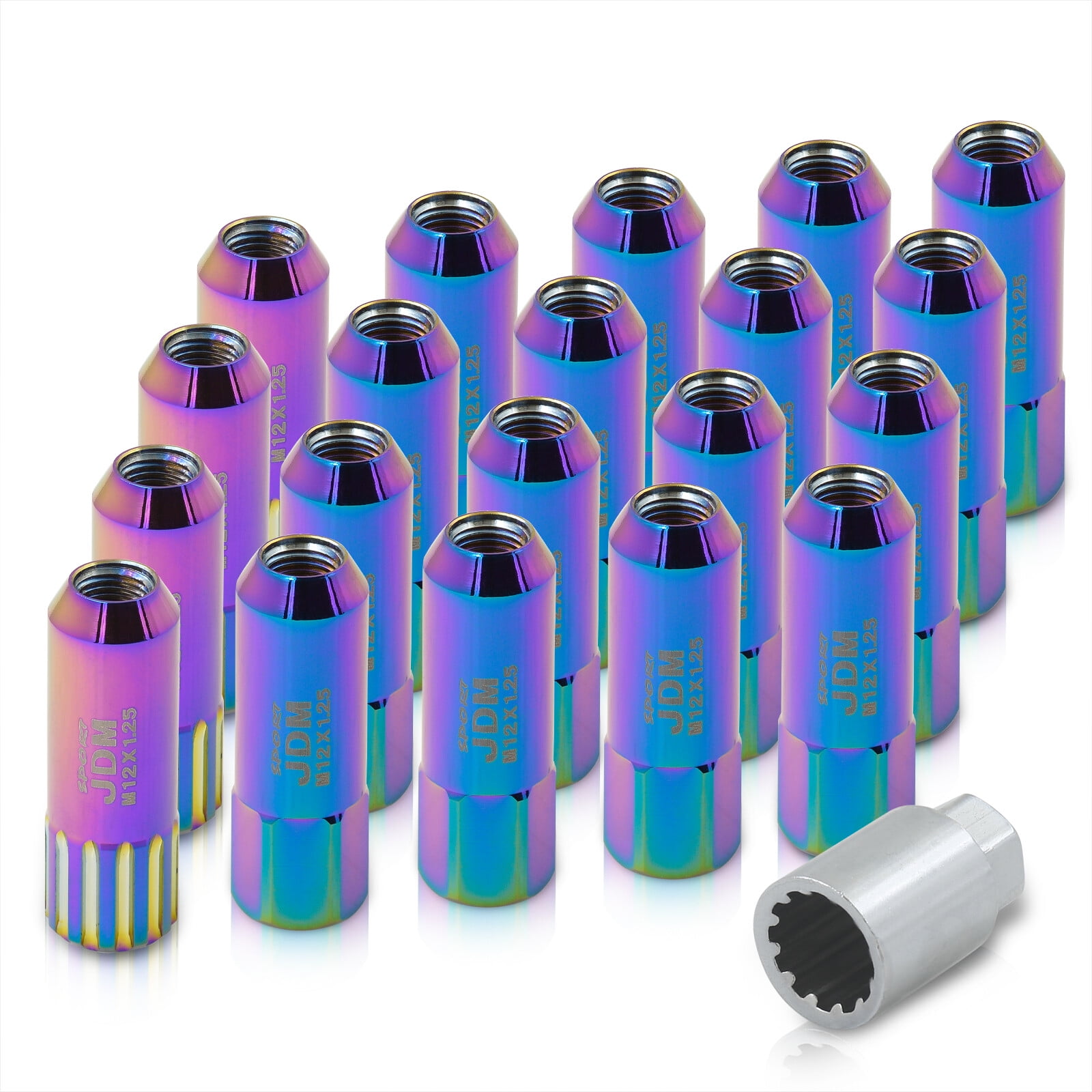 AJP Distributors Universal JDM Sport M12X1.25mm Thread Pitch 20 Piece ...