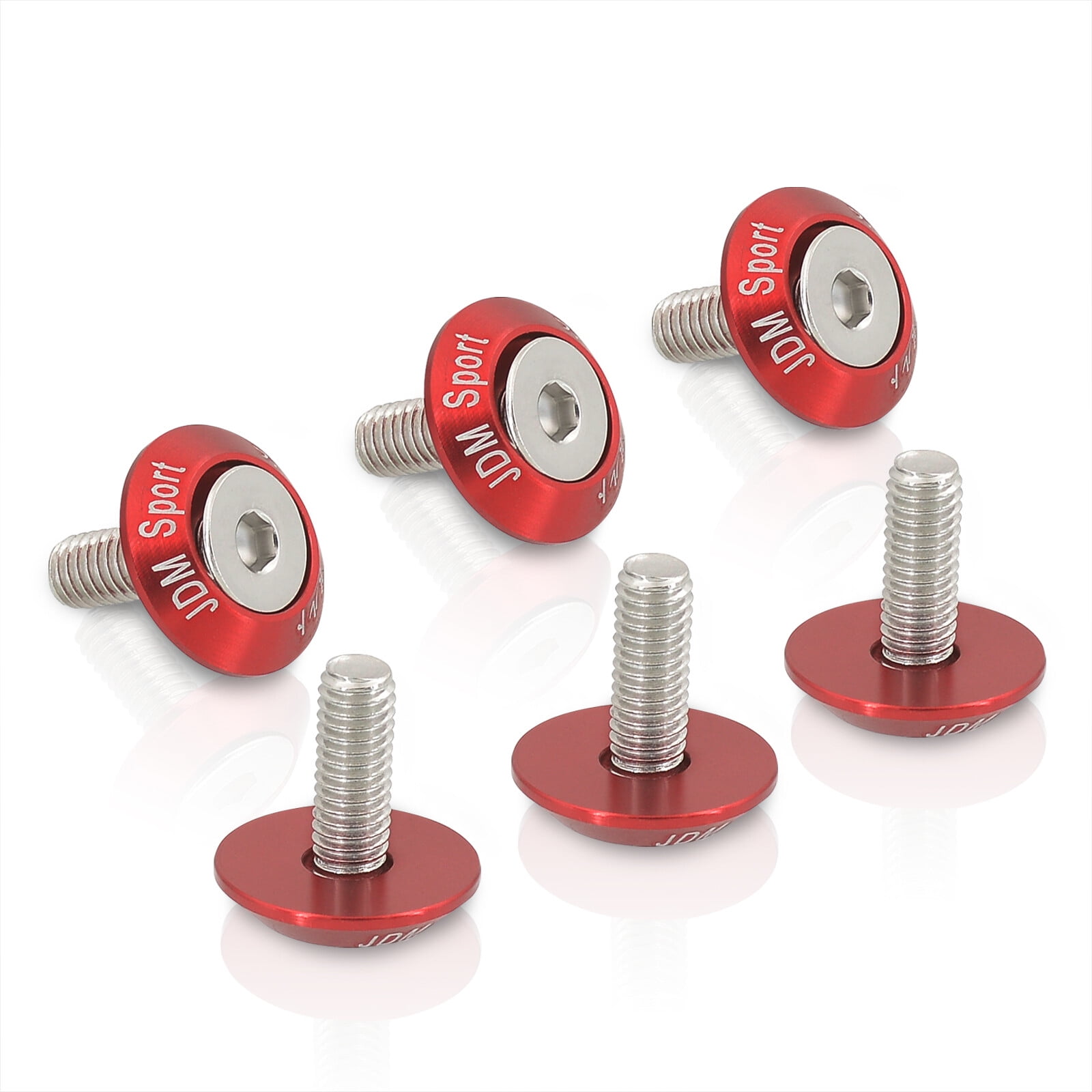 AJP Distributors VIP Upgrade Universal JDM Sport 6-Piece M6X20MM T-6061 ...