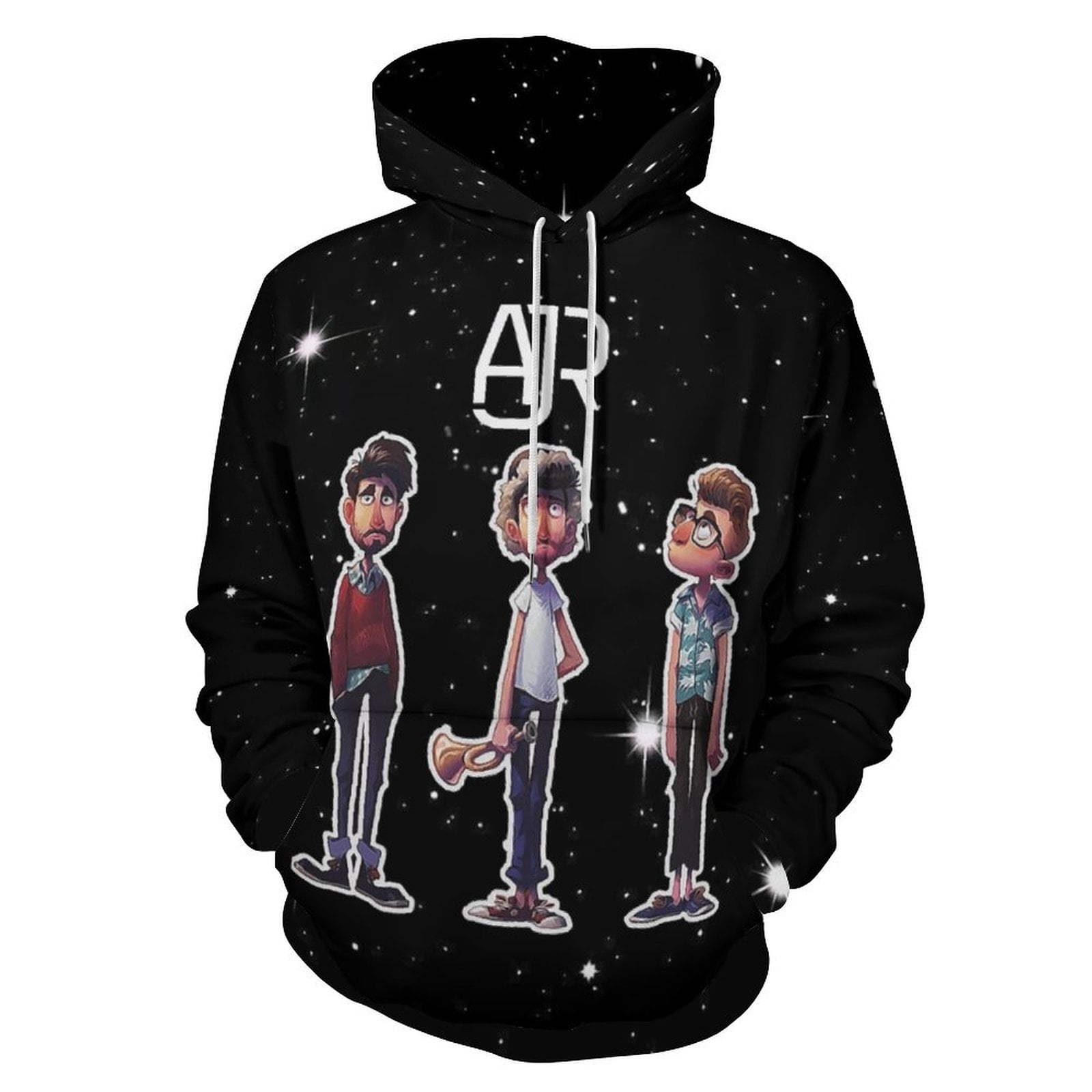 AJR Band Novelty Hoodies Adult 3D Print Pullover Sweatshirt Casual Long ...