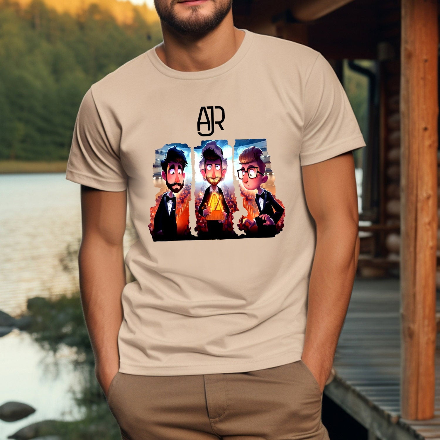 AJR Band Shirt, Ajr Members Chibi Shirt, Photo Member Band Tour 2024 ...