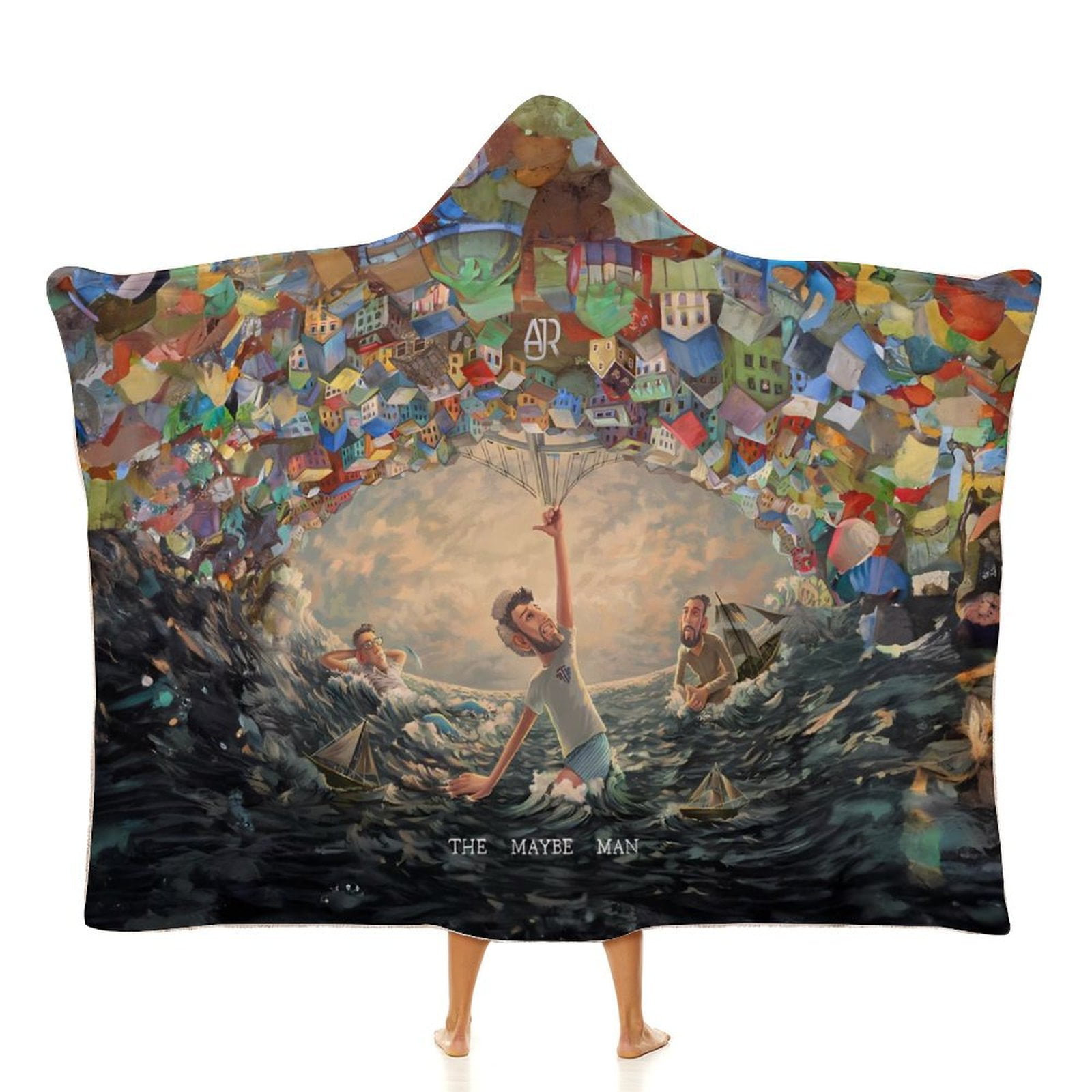 AJR Maybe Man Cloak Hooded Blanket Soft Warm Wearable Blanket Cozy ...