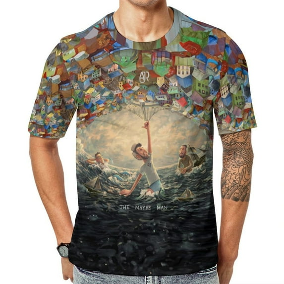 AJR Maybe Man Men's T-shirt Short Sleeve Shirt Full Print Shirts ...