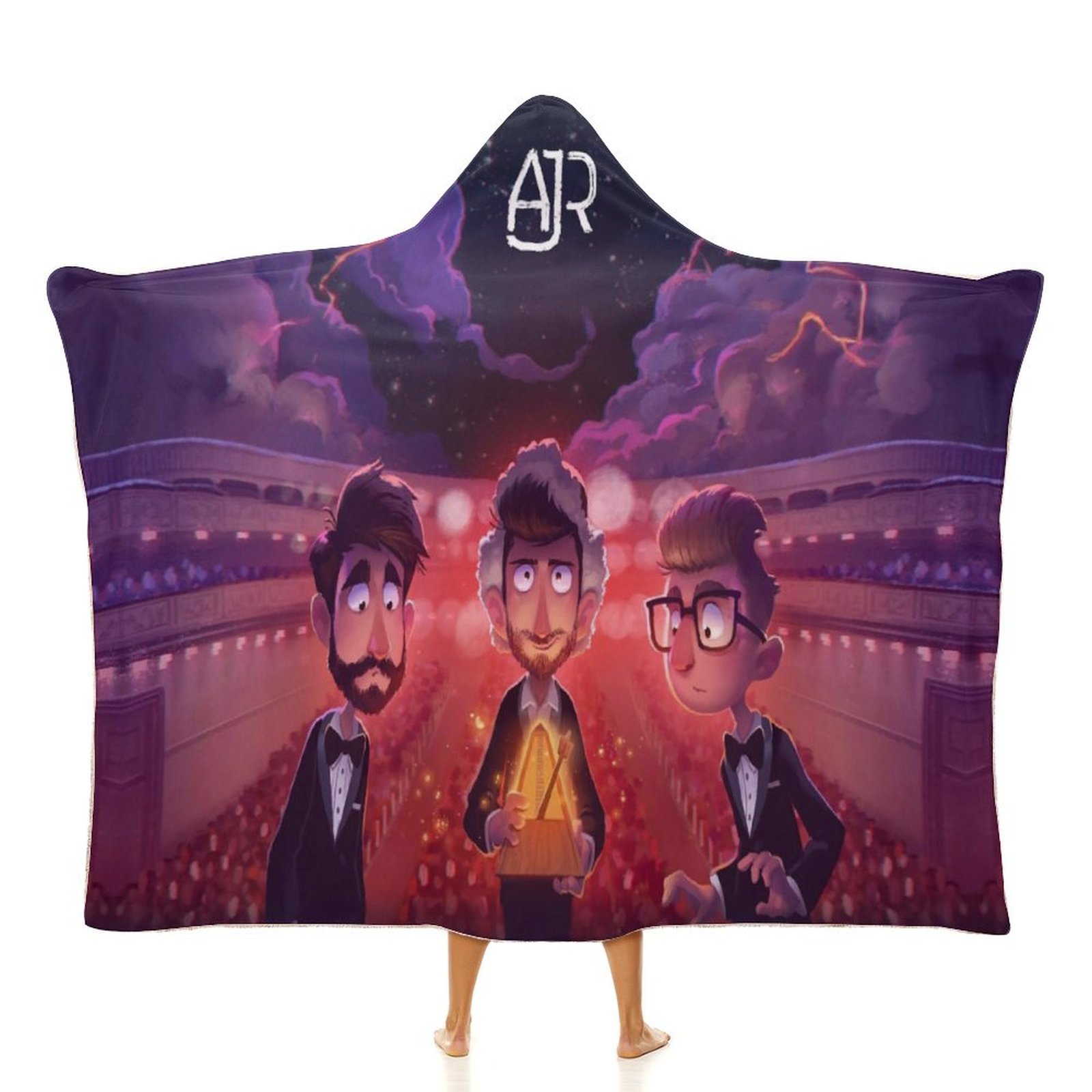 AJR Music Band Cloak Hooded Blanket Soft Warm Wearable Blanket Cozy ...