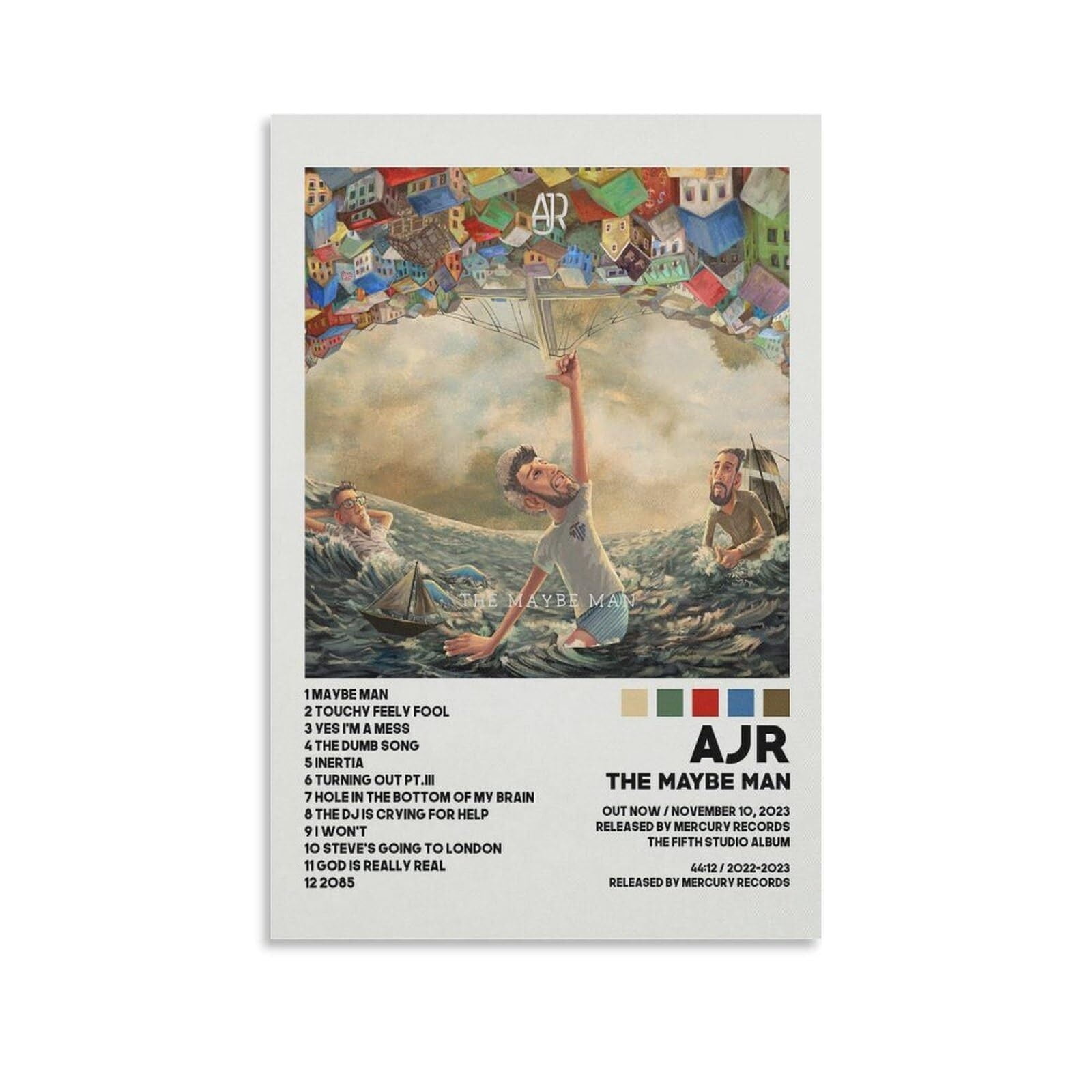 AJR Posters AJR The Maybe Man Poster Canvas Poster Bedroom Decoration ...