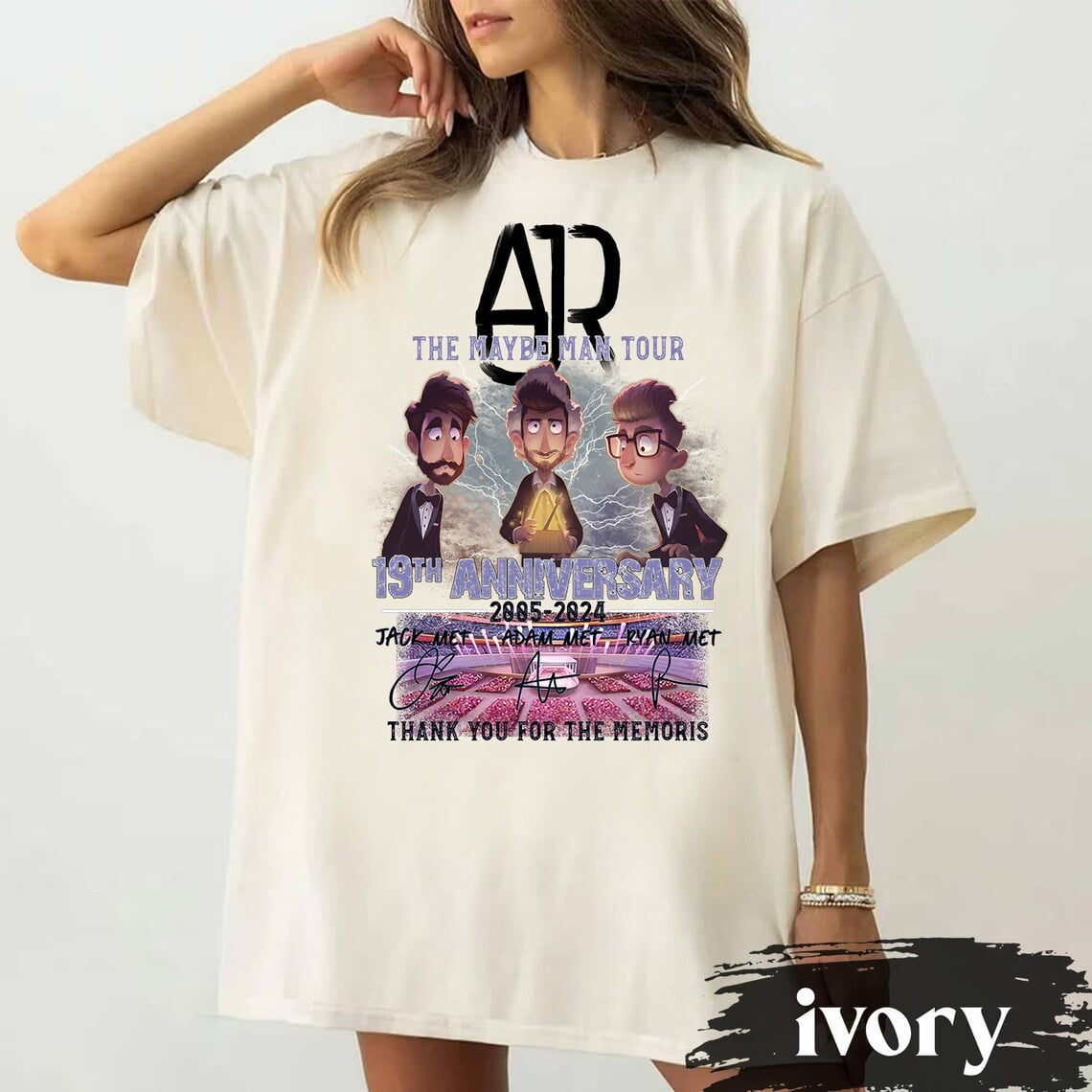 AJR The Maybe Man Tour 19th Anniversary 2005-2024 Thank You For The ...